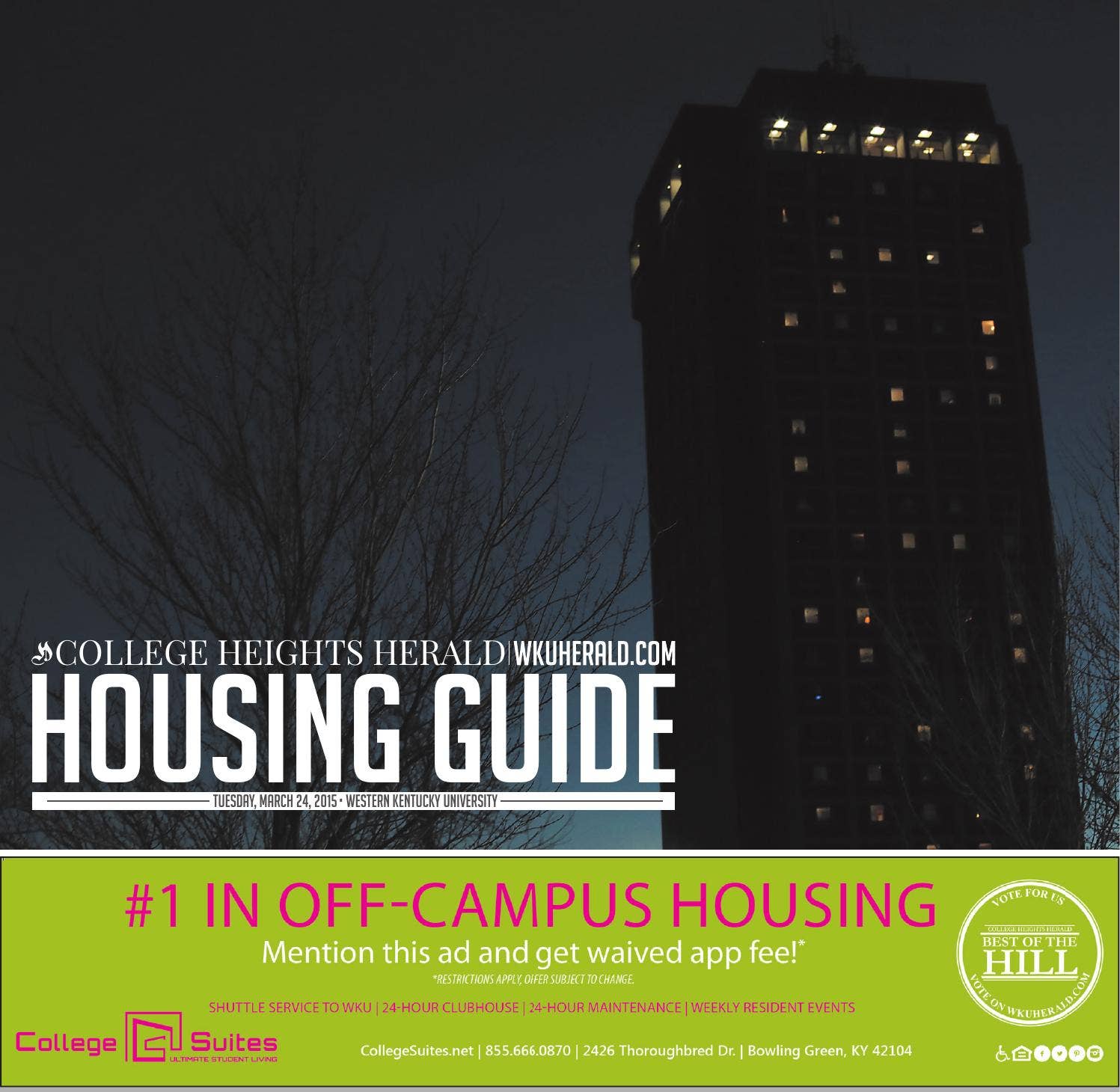 Housing Guide 2015 by College Heights Herald - Issuu