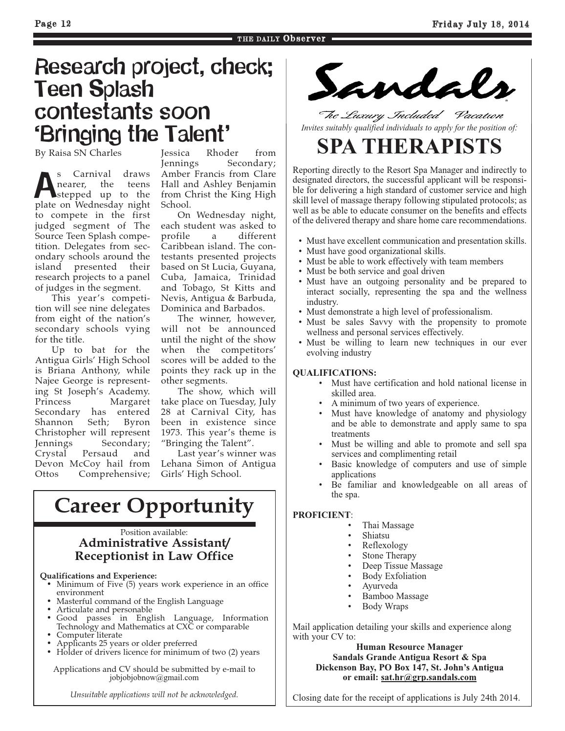 Daily-Observer-18-07-14-No-166 by Antigua Observer Online - Issuu