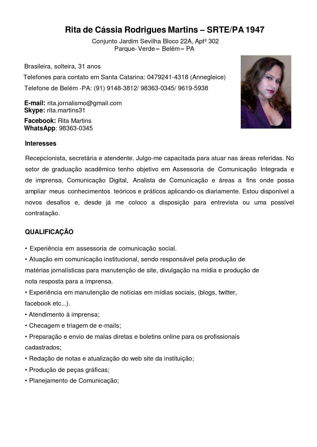 Curriculo rita 2015 01 by Rita Martins - Issuu