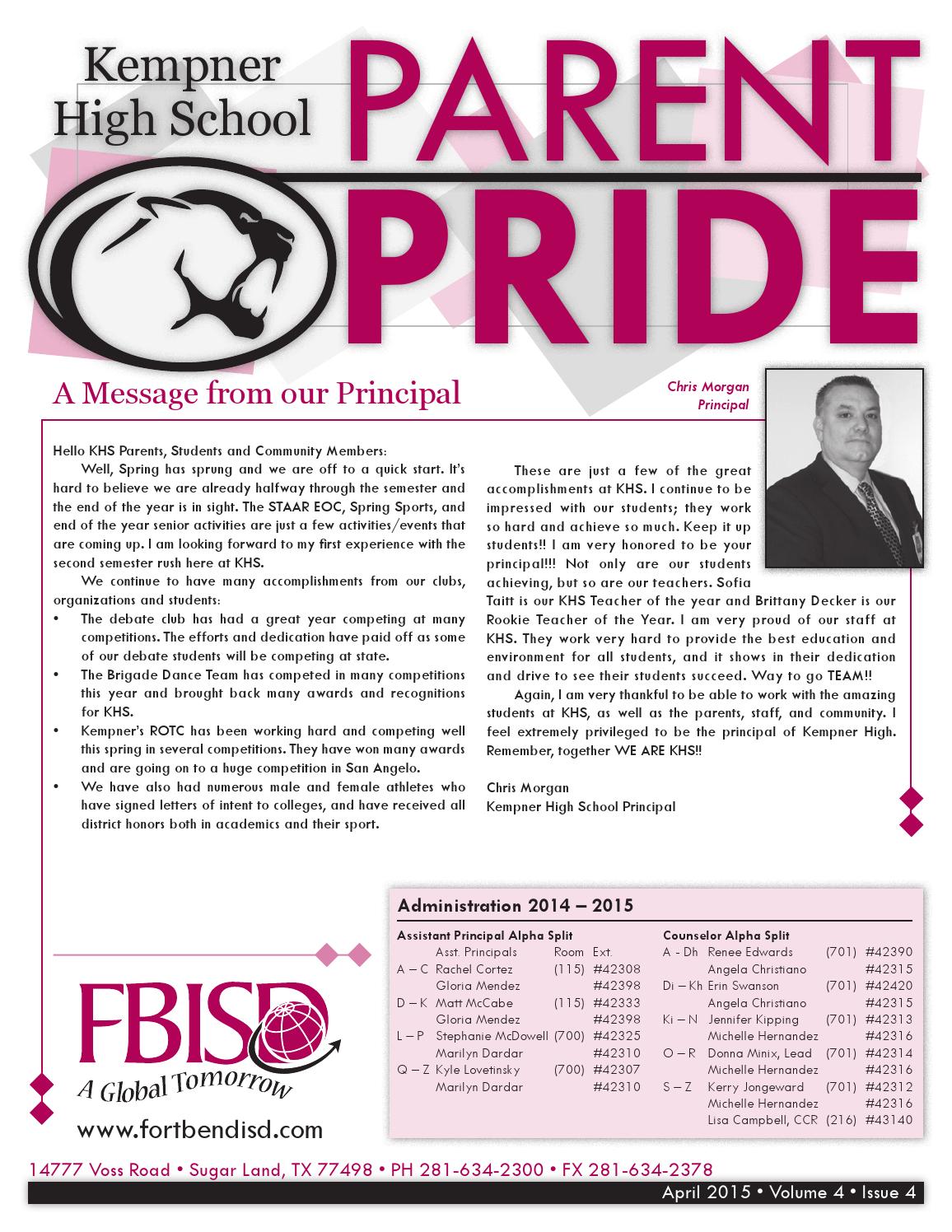 Kempner High School Newsletter by Academy Publishing, Inc. - Issuu