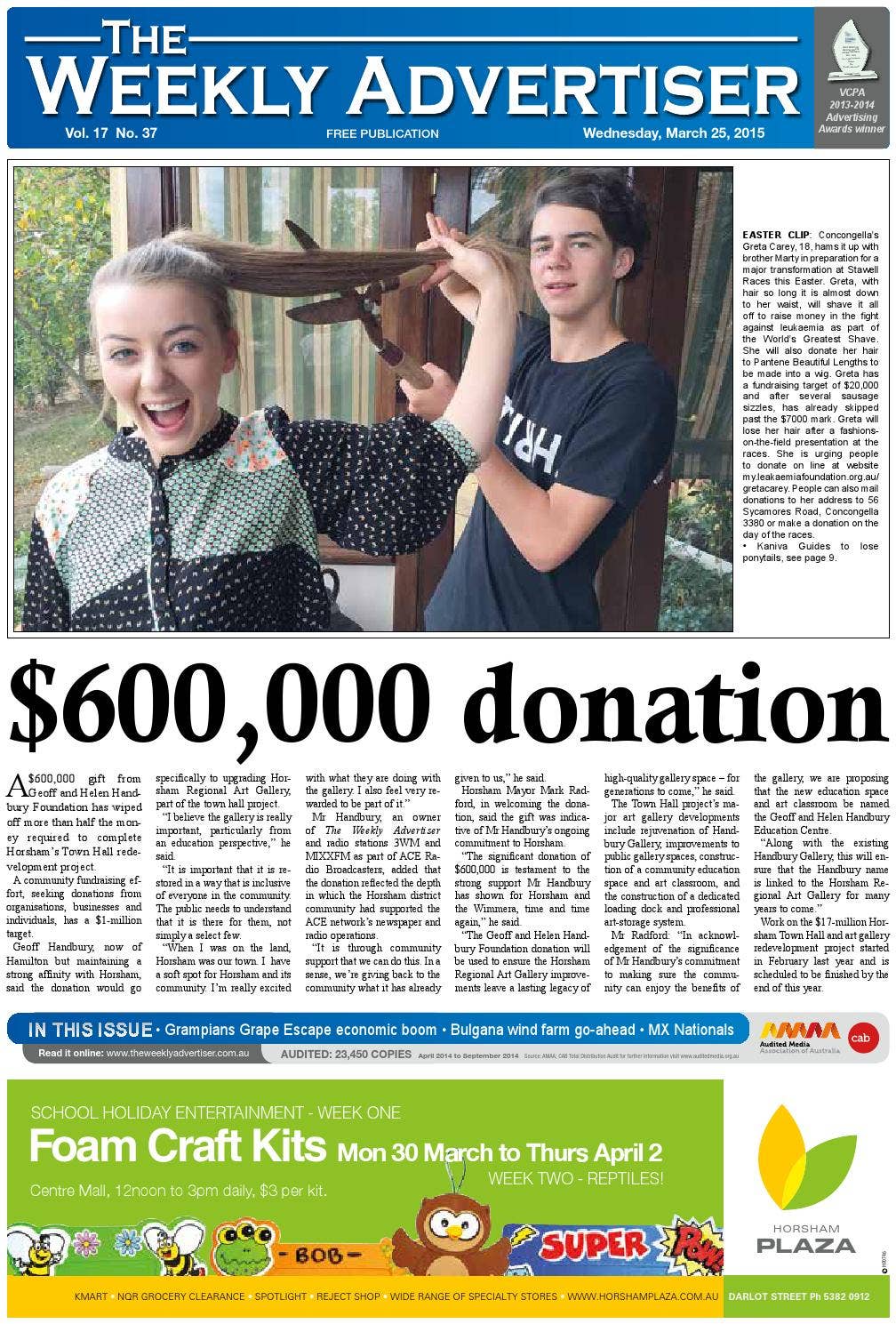 The Weekly Advertiser - Wednesday, March 25, 2015 by The Weekly ...