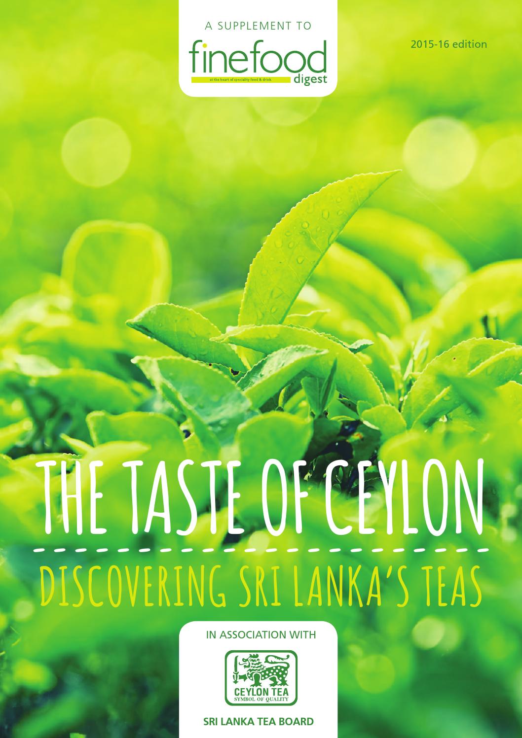 FFD The Taste of Ceylon by Guild of Fine Food - Issuu