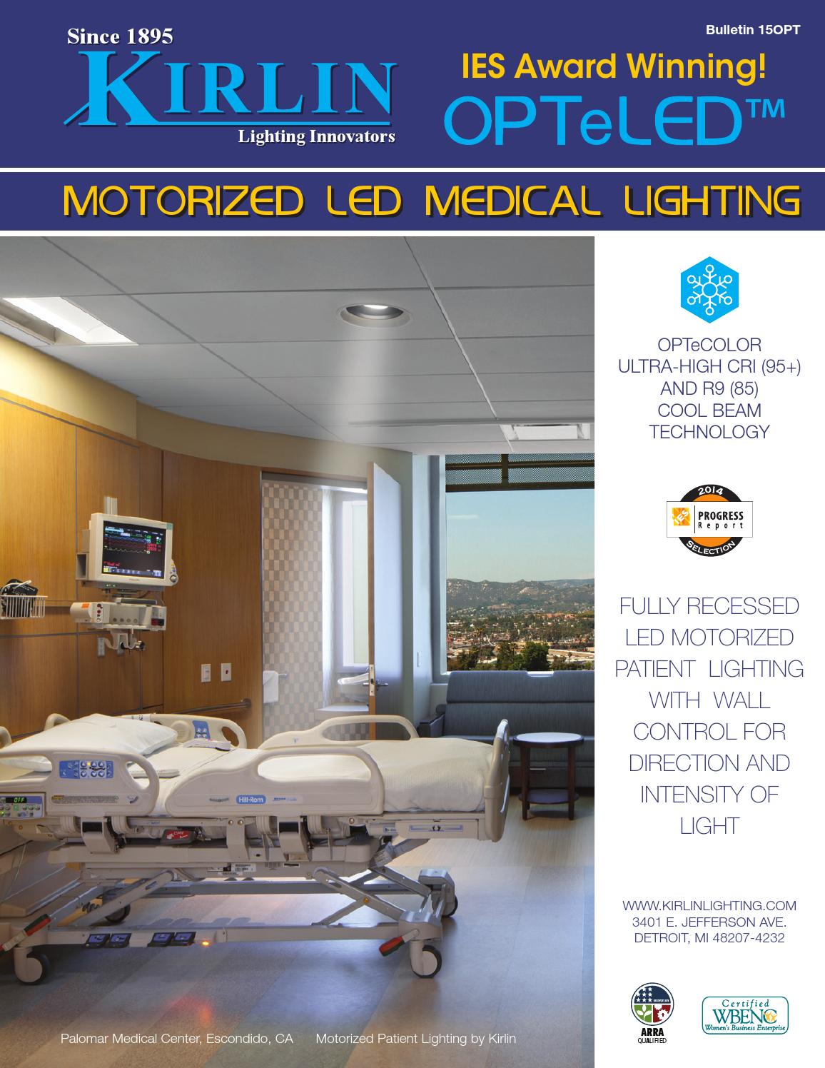 *Kirlin's OPTeLED™ Motorized LED Exam Lighting Catalog 15OPT by The ...