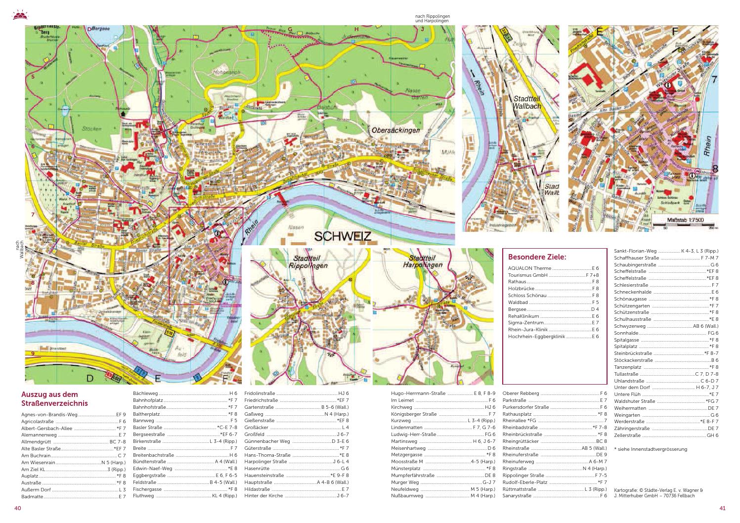 Stadtplan Bad Säckingen by Tourismus GmbH Bad Säckingen - issuu