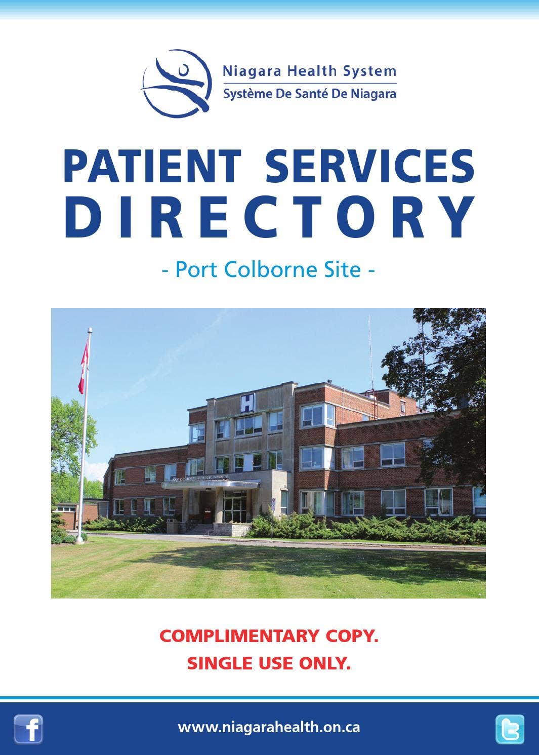 Niagara Health System Patient Services Directory – Port Colborne Site ...