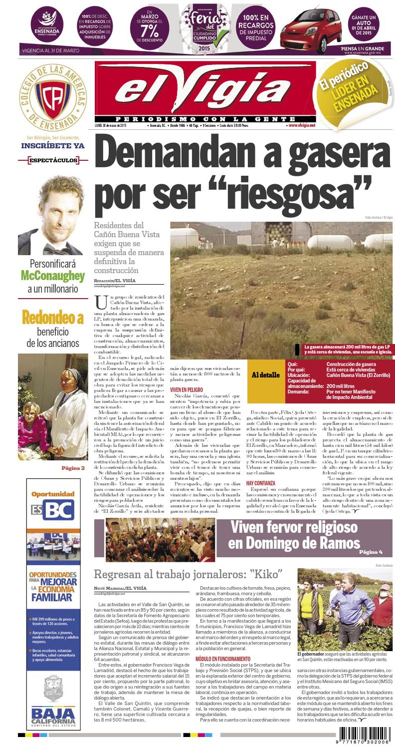 Periódico El Vigía, 30 de marzo de 2015 by Editorial El Vigia - Issuu