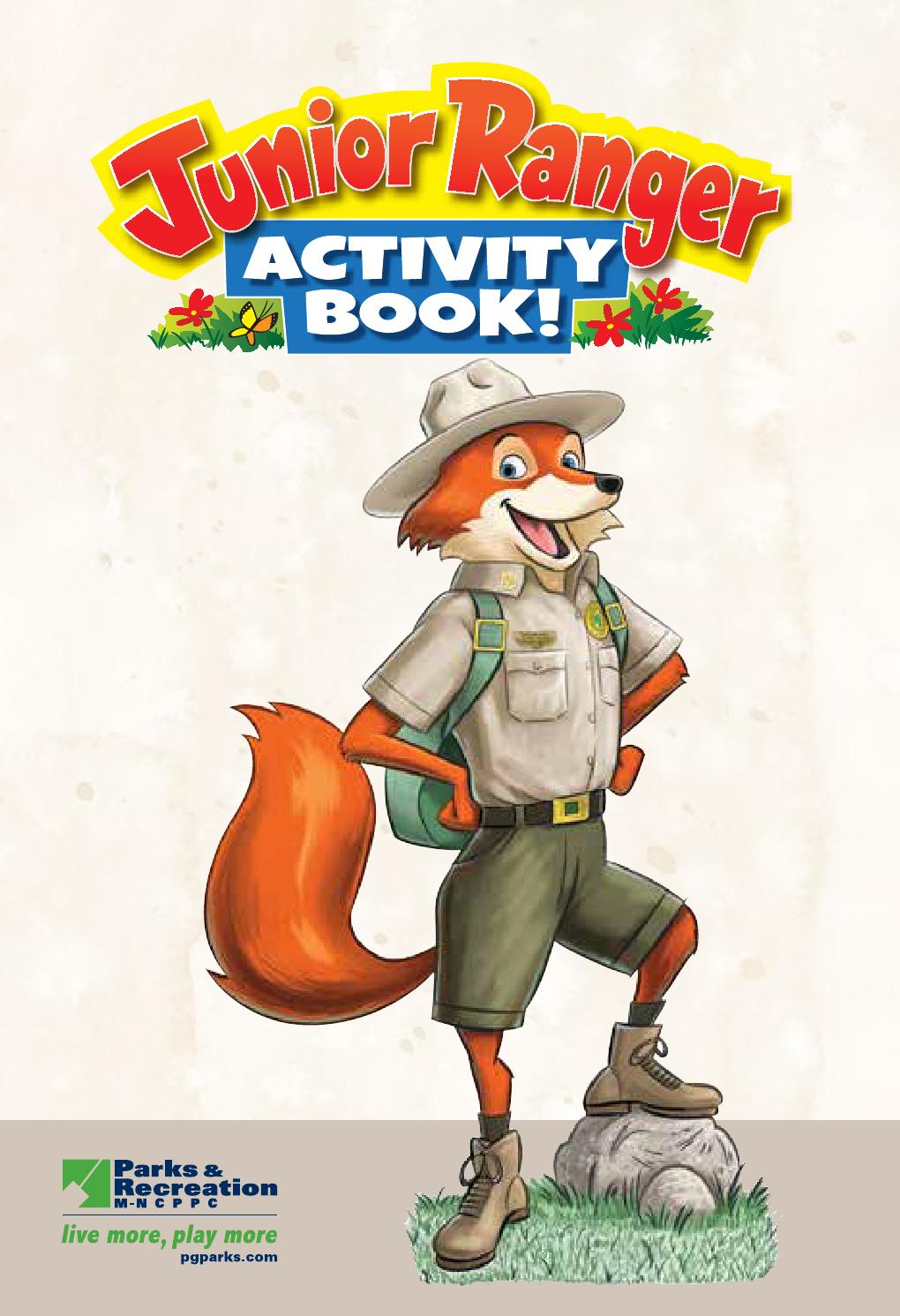 Junior Ranger Activity Book by M-NCPPC, Department of Parks ...