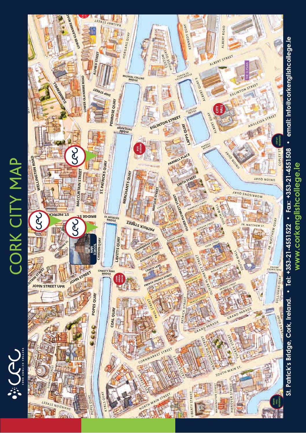 CEC Map of Cork City by CEC - Cork English College - Issuu