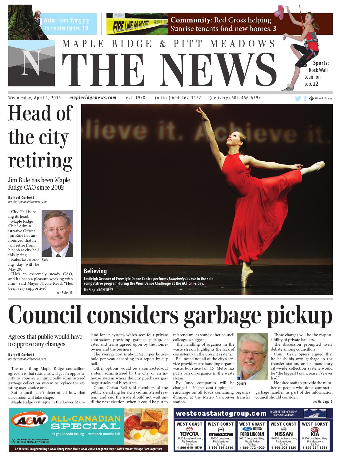 Maple Ridge News, April 01, 2015 by Black Press Media Group - Issuu