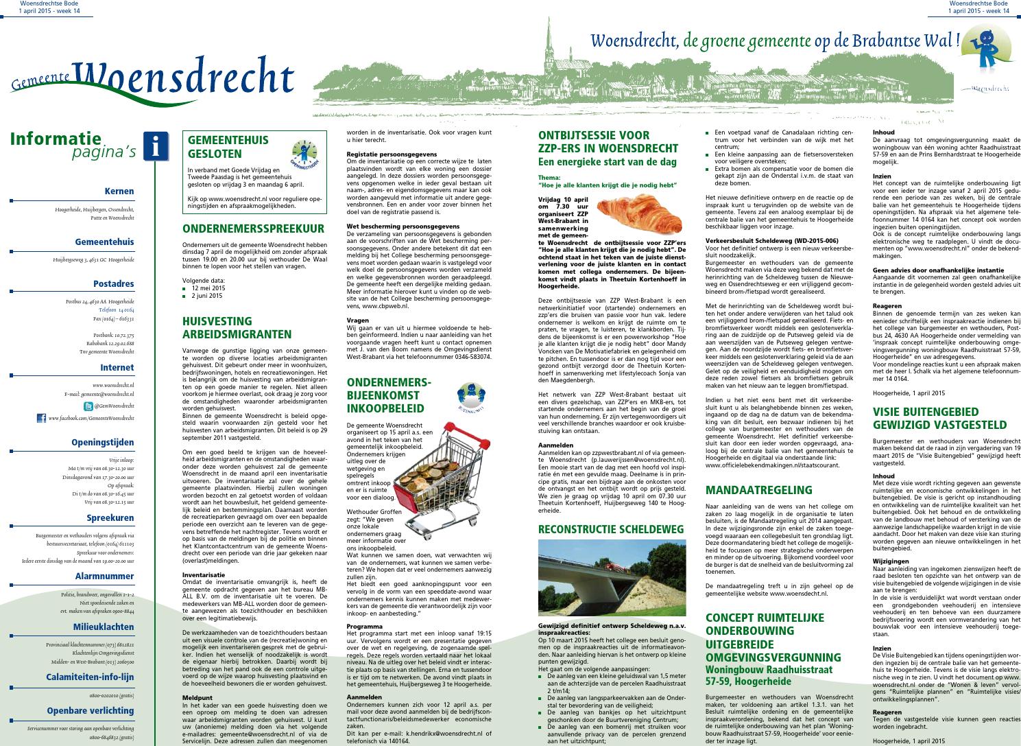 Gemeente Woensdrecht 01-04-2015 by Uitgeverij de Bode - Issuu