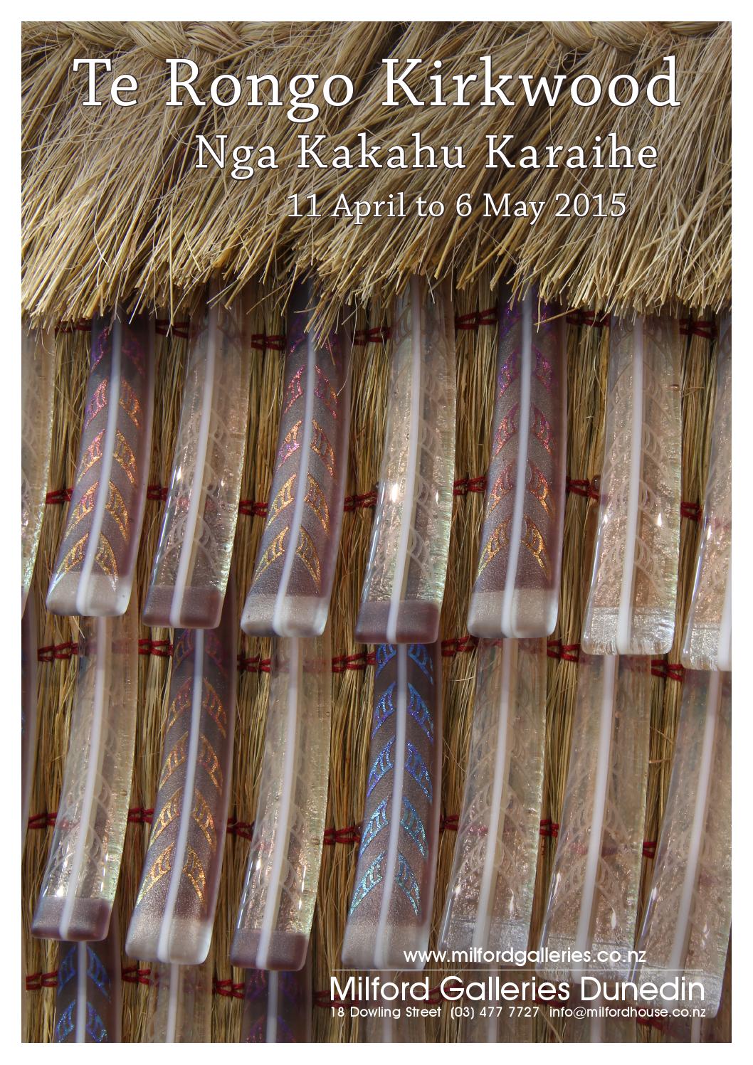 TE RONGO KIRKWOOD by Milford Galleries - Issuu