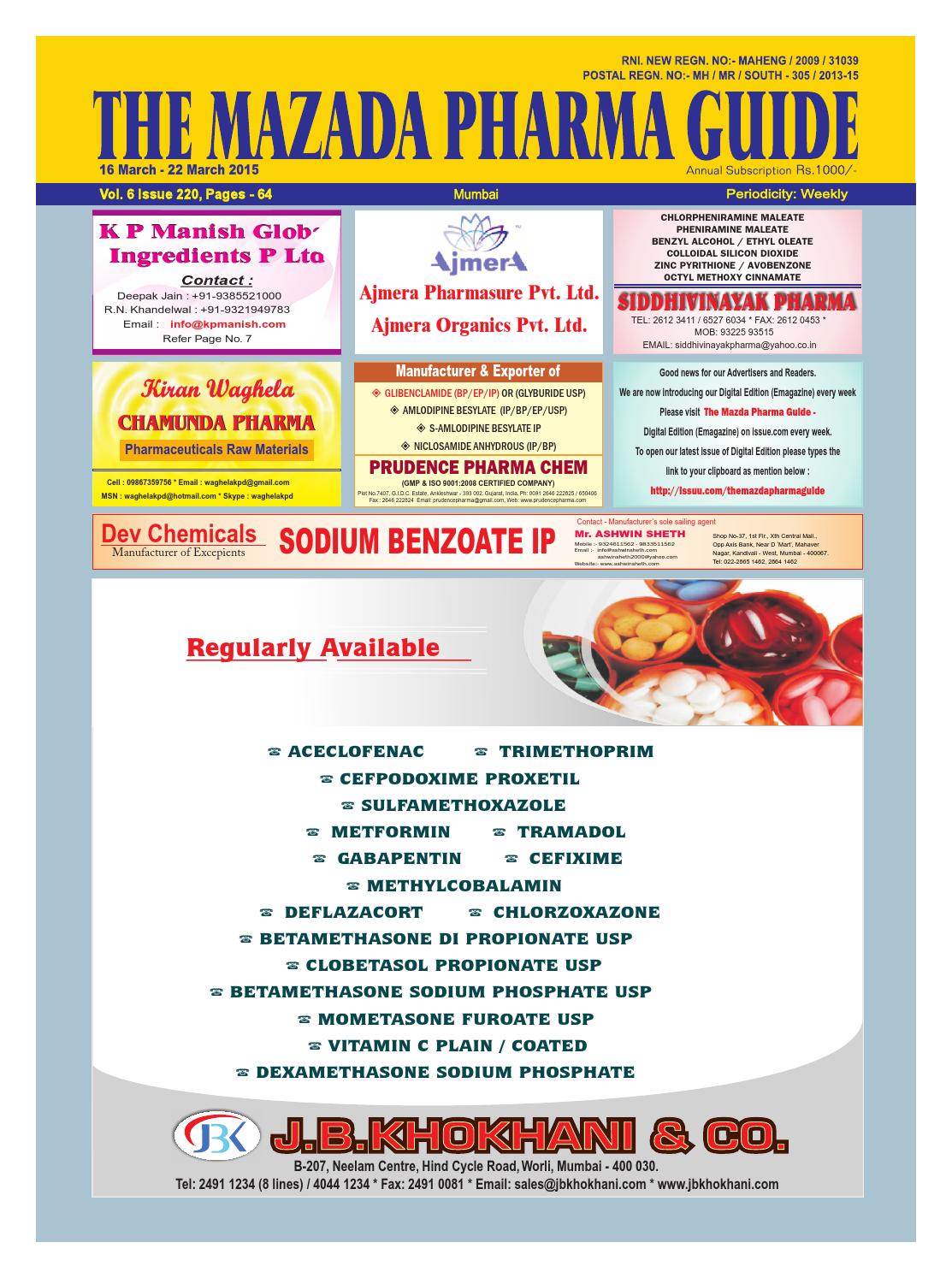The mazda pharma guide 16mar 22mar 2015 by The Mazada Pharma Guide - Issuu