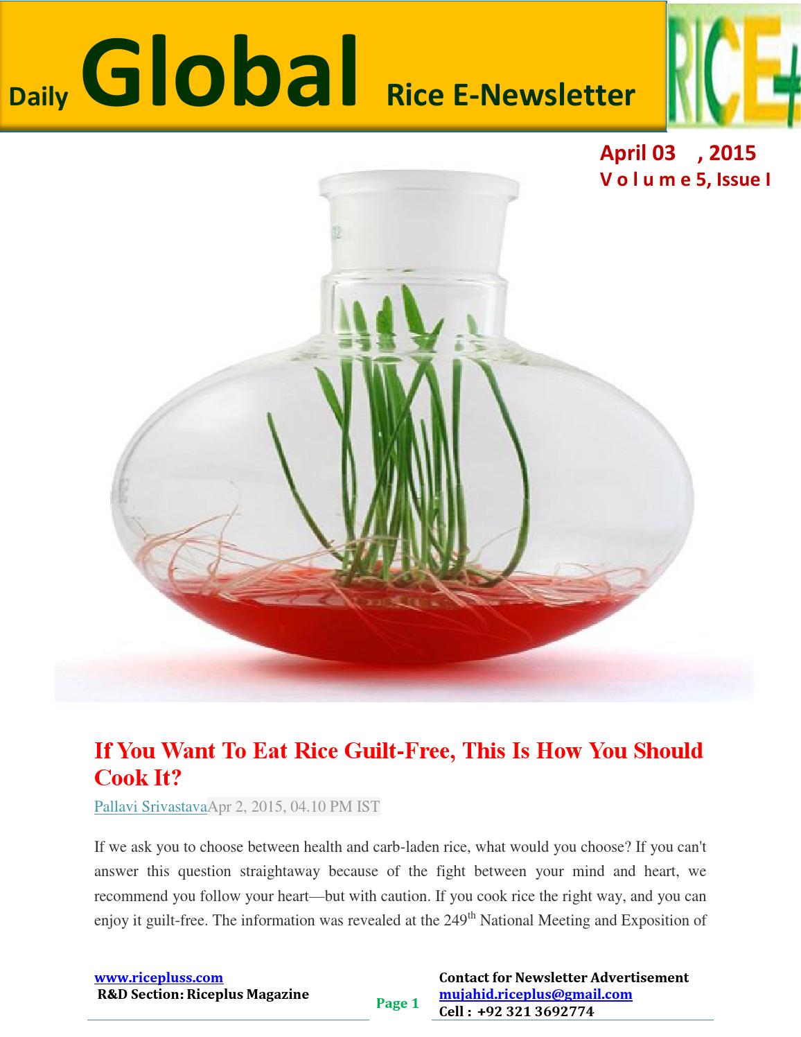 3rd april,2015 daily global rice e newsletter by riceplus magazine by ...