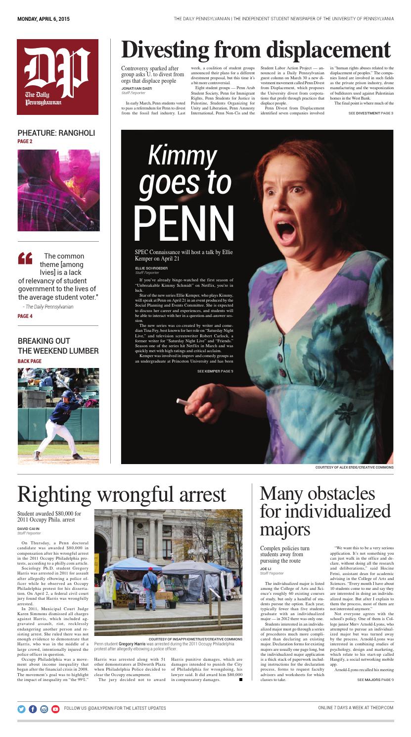 April 6, 2015 by The Daily Pennsylvanian - Issuu