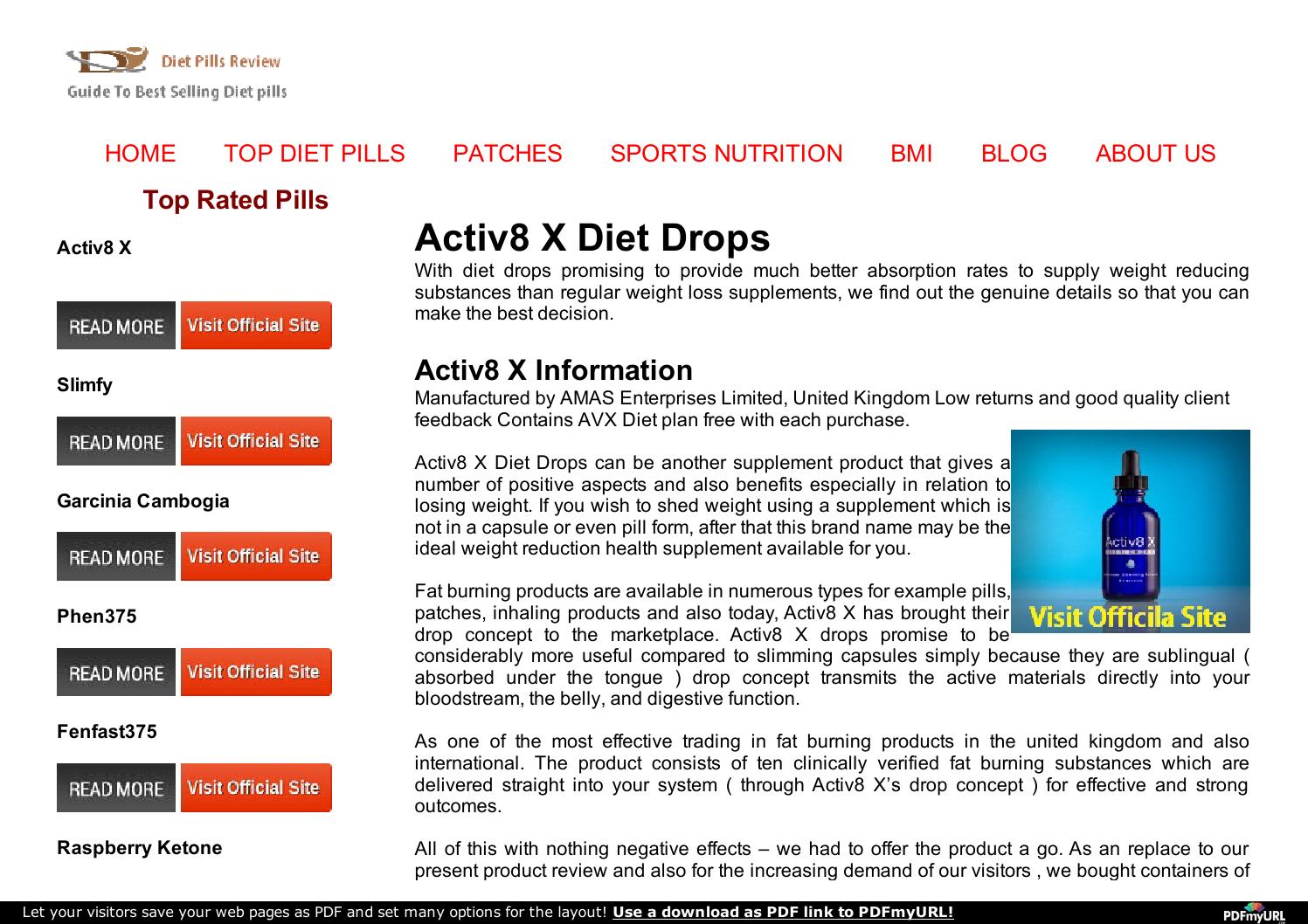 Activ8 x diet drops by Lucy Smith - Issuu