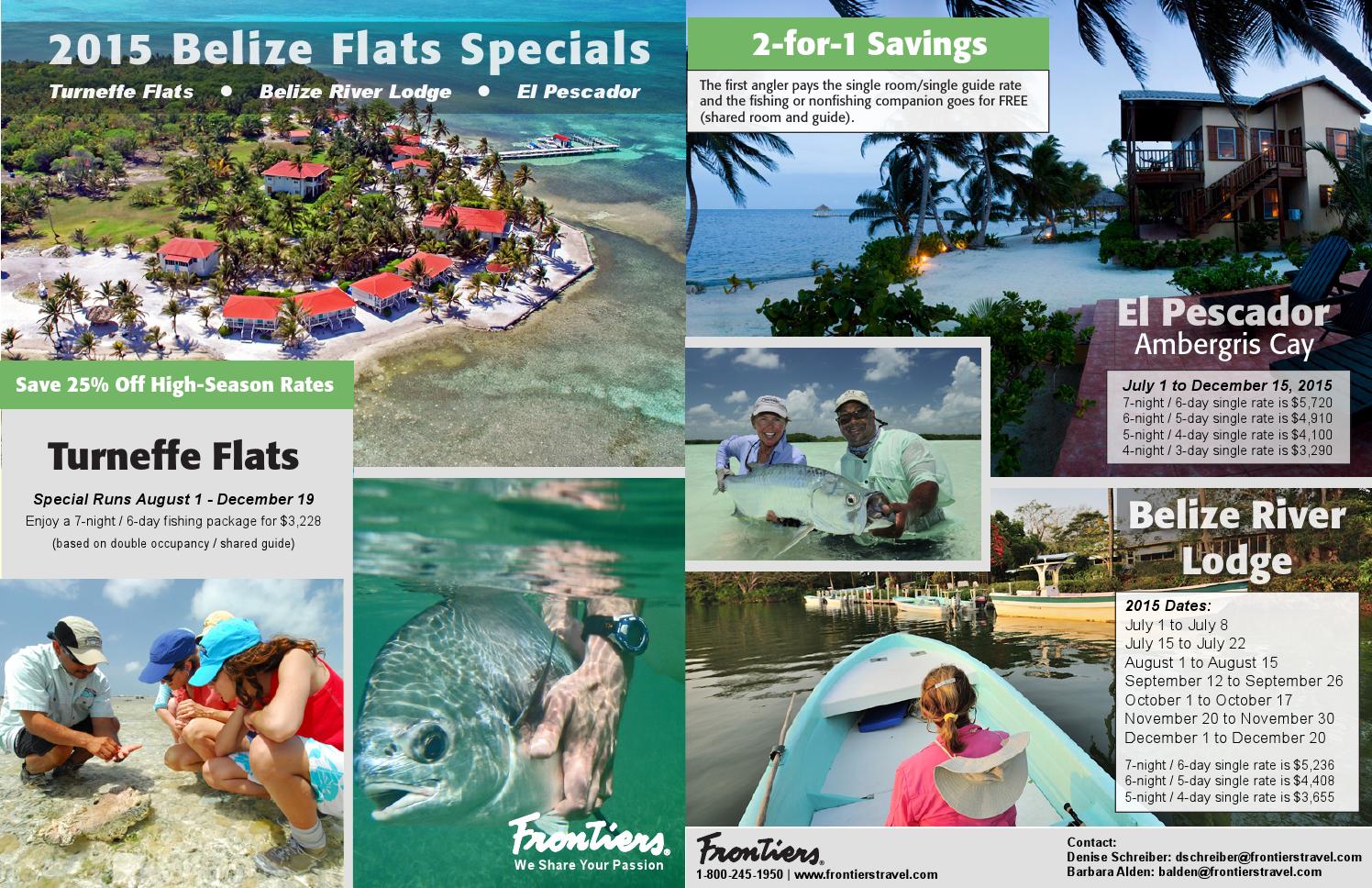 2015 Belize Flats Specials by Frontiers Travel - Issuu