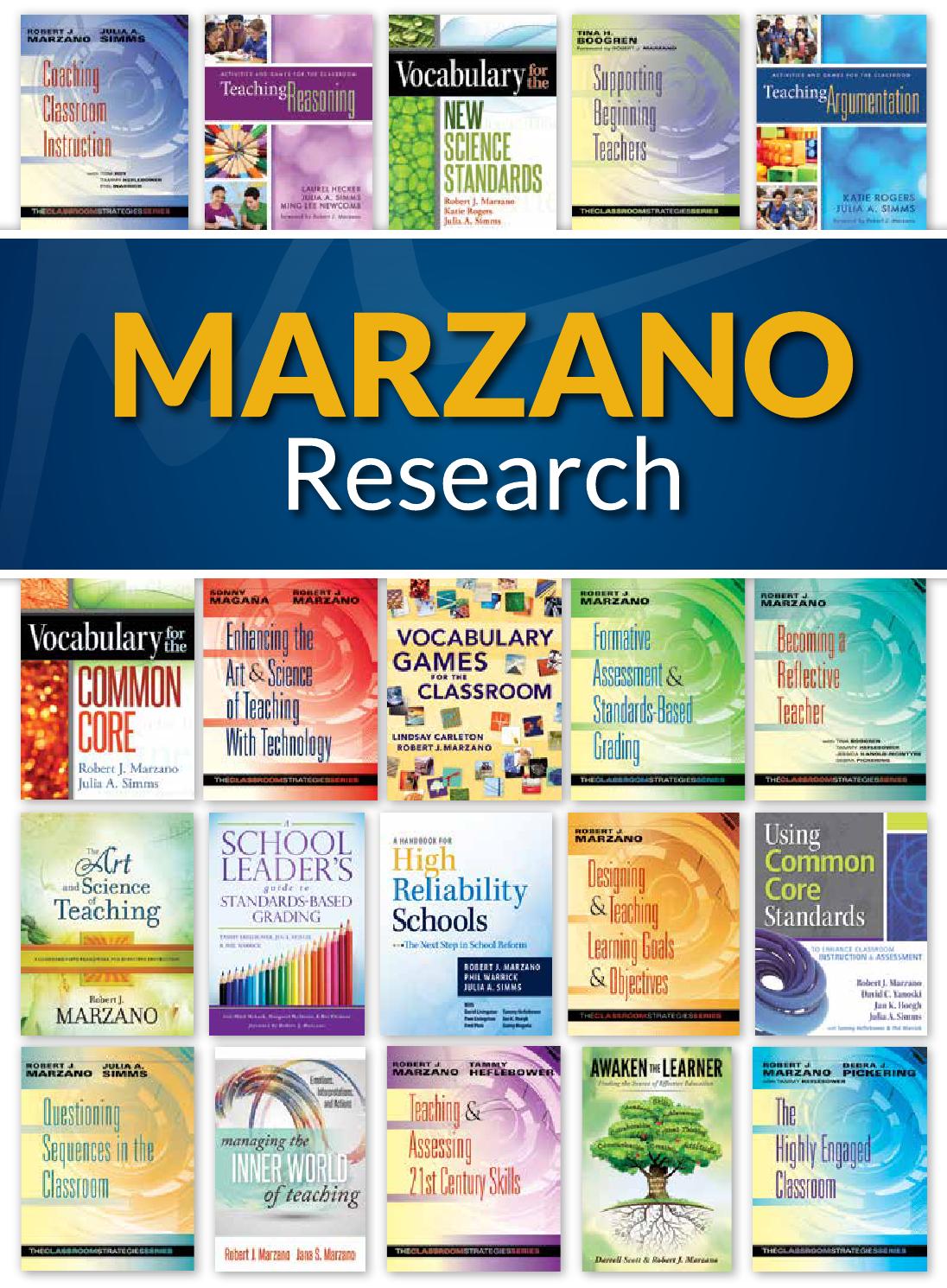 Marzano Research Book Catalog 2015 by Solution Tree - Issuu