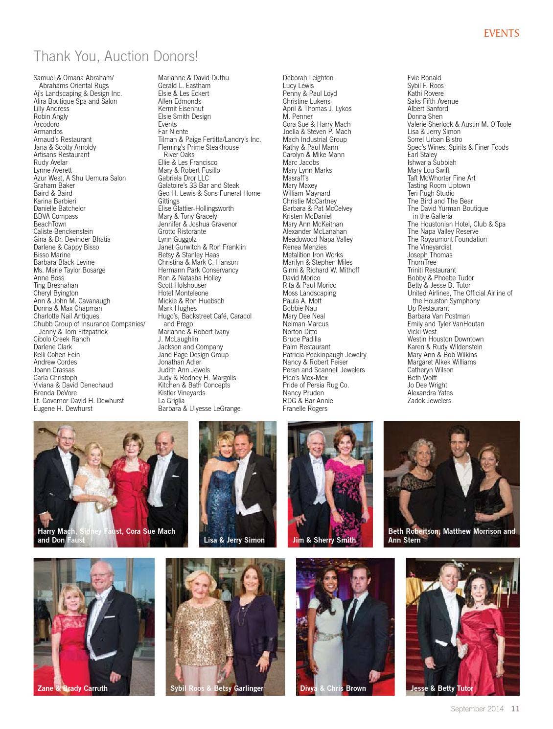 Houston Symphony Magazine — September 2014 by Houston Symphony - Issuu