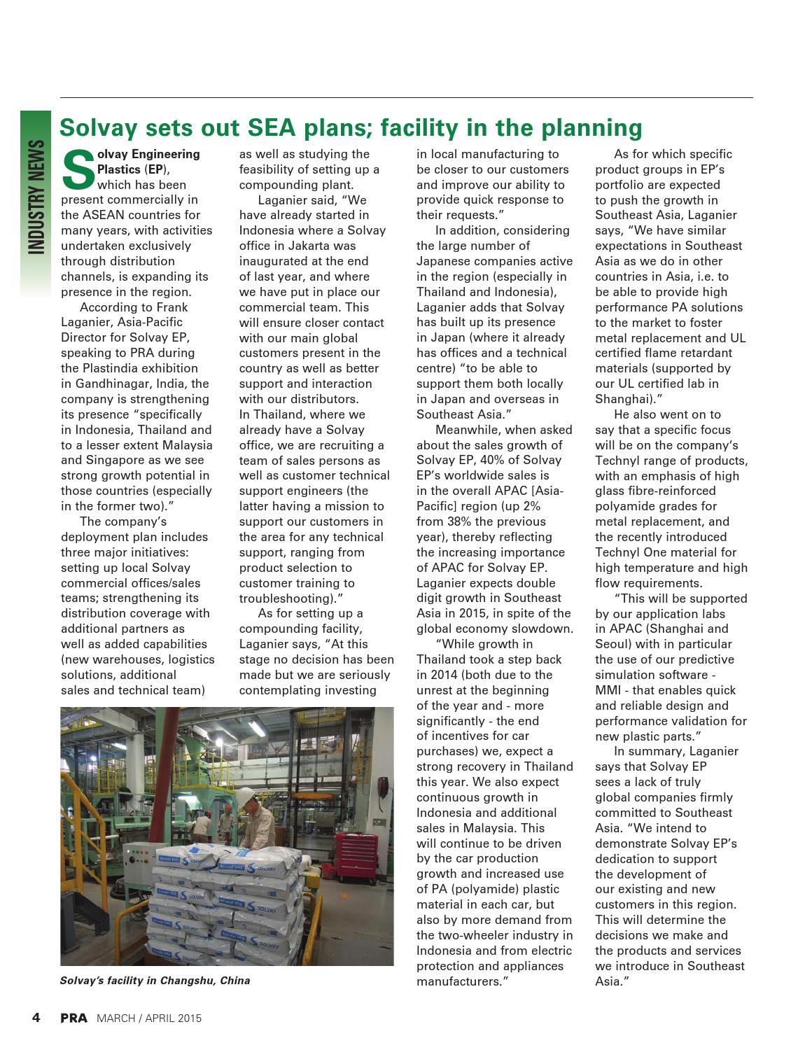 PRA March-April 2015 Industry News by Plastics & Rubber Asia - Issuu