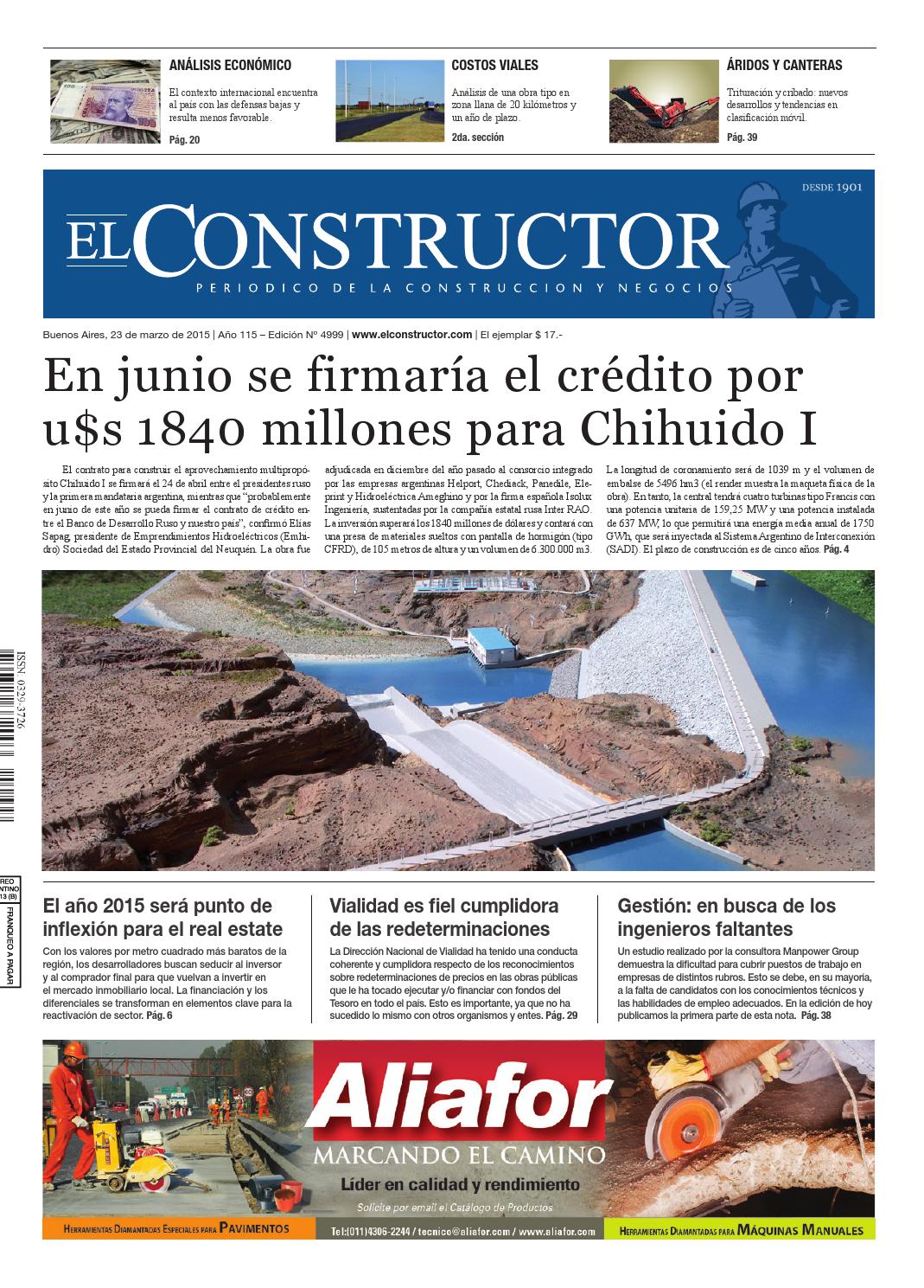 El Constructor 23/03/2015 - N° 4999 Año 115 by ELCO Editores - Issuu