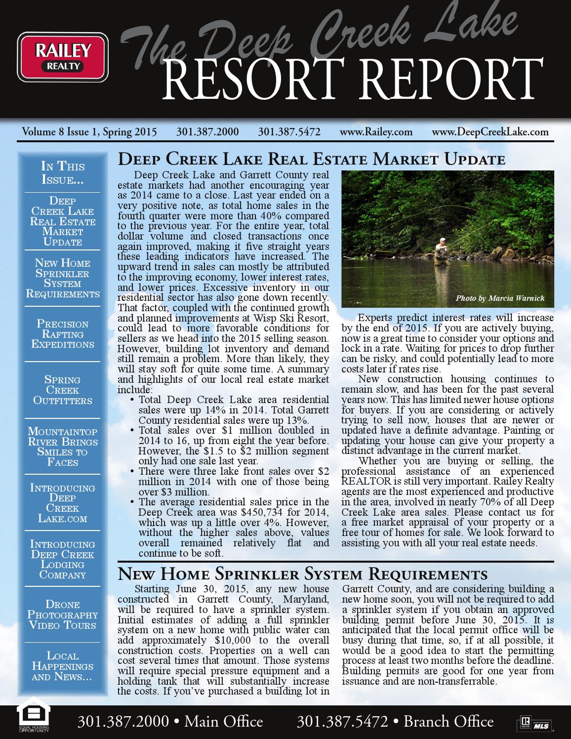 Railey Realty's Deep Creek Lake Resort Report Spring 2015 by Railey ...