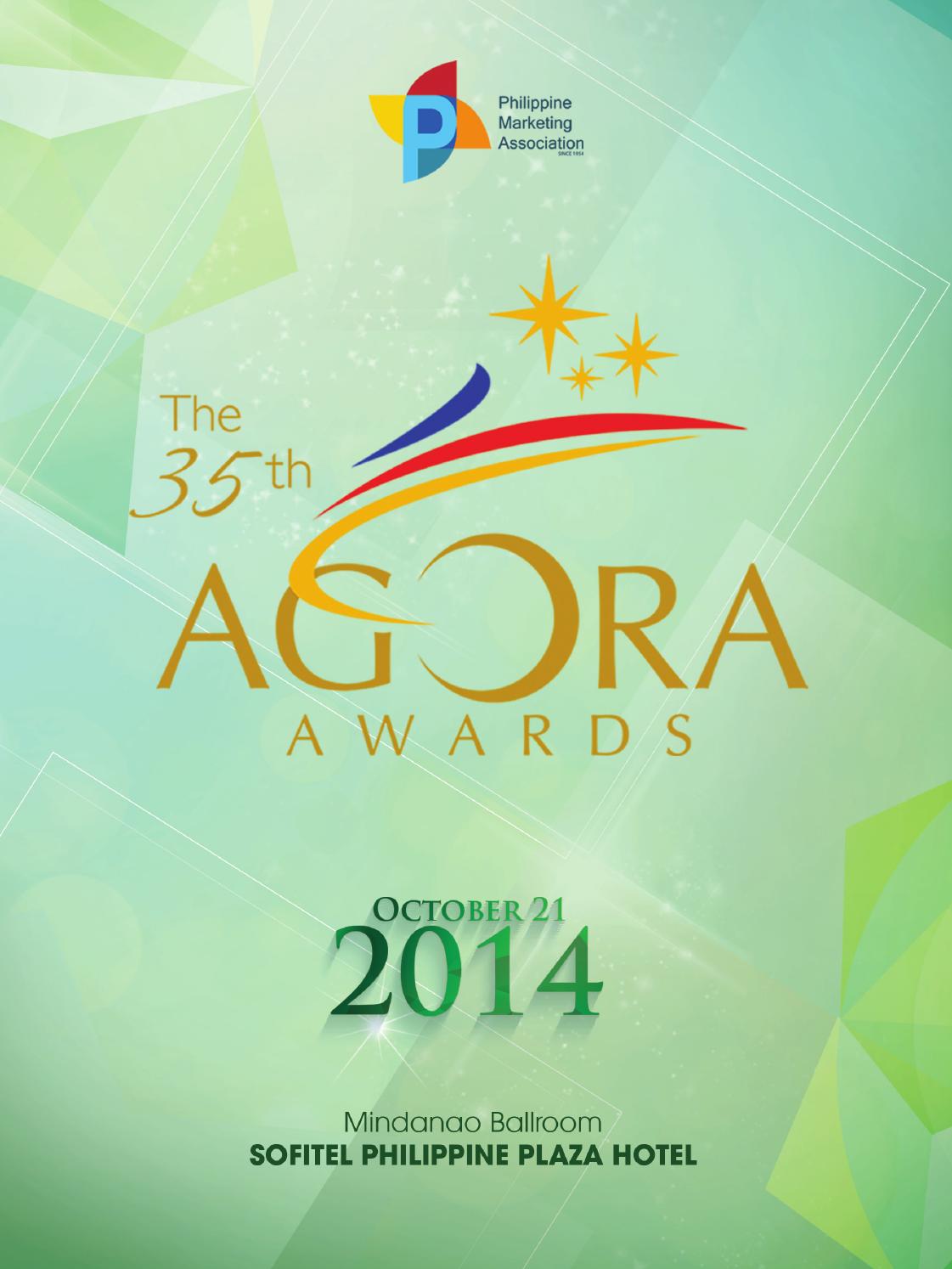 The 35th AGORA AWARDS 2014 by Vitalstrats Creative Solutions - Issuu
