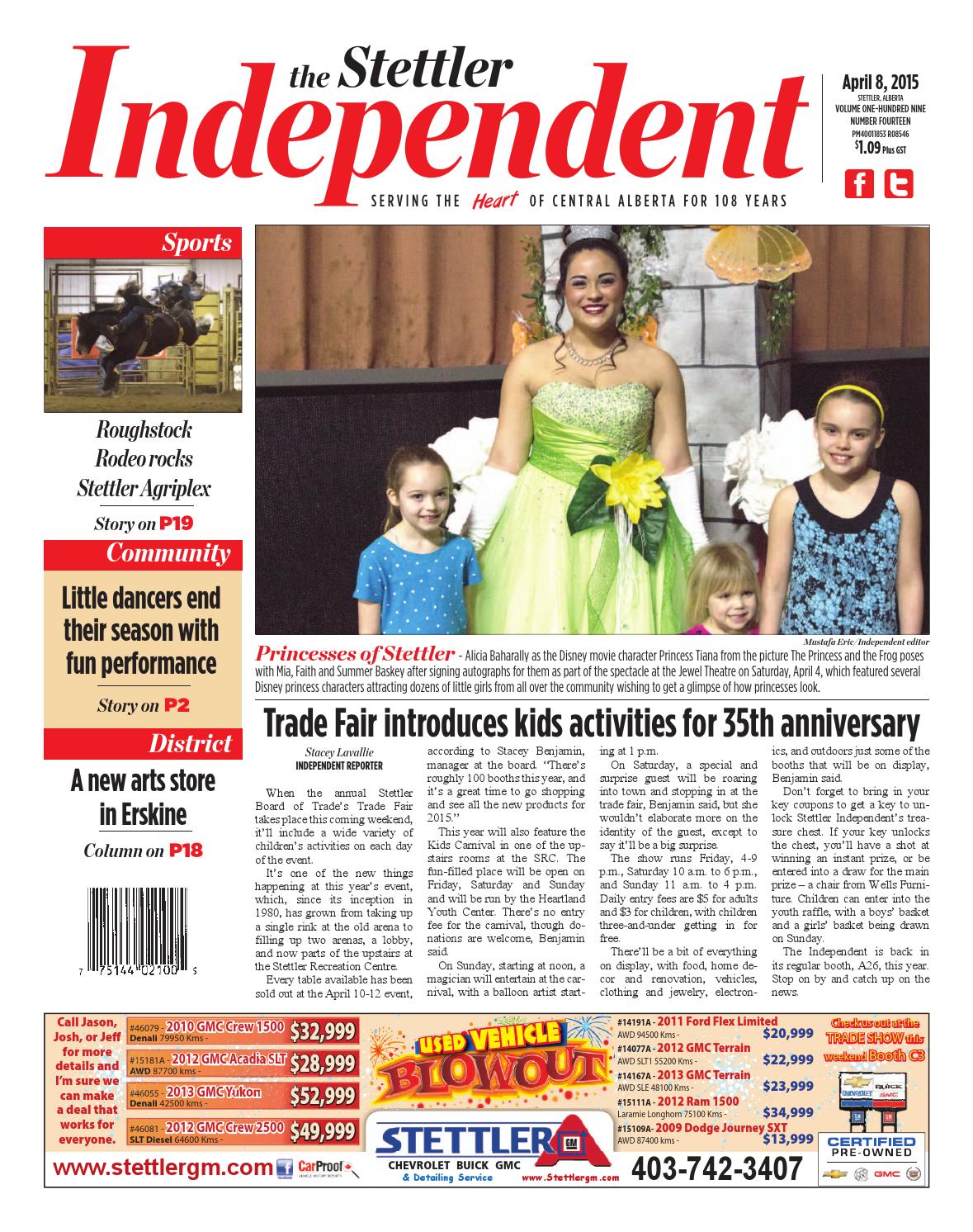 Stettler Independent, April 08, 2015 by Black Press Media Group - Issuu
