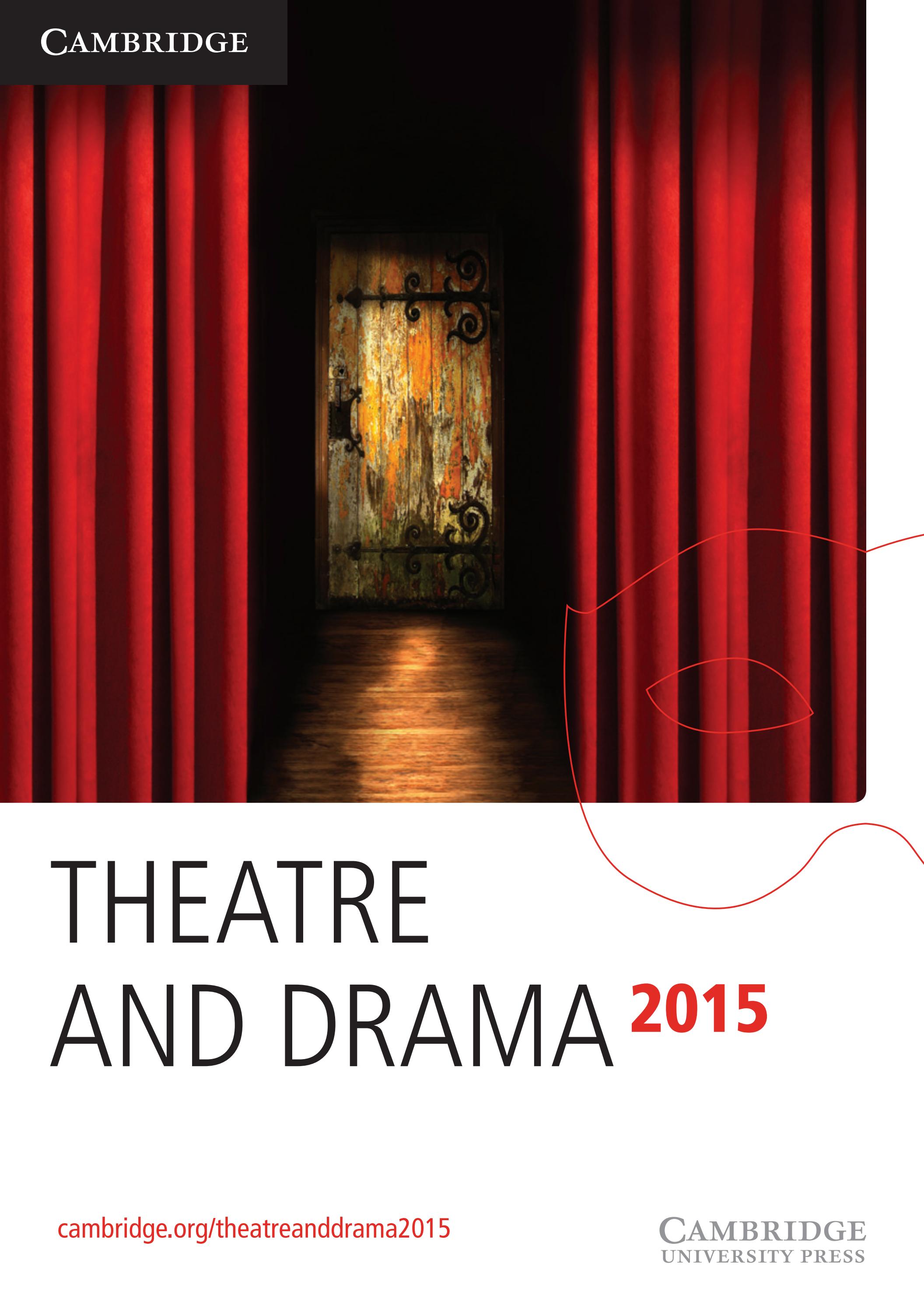 Theatre and Drama Catalogue 2015 by Cambridge University Press - Issuu