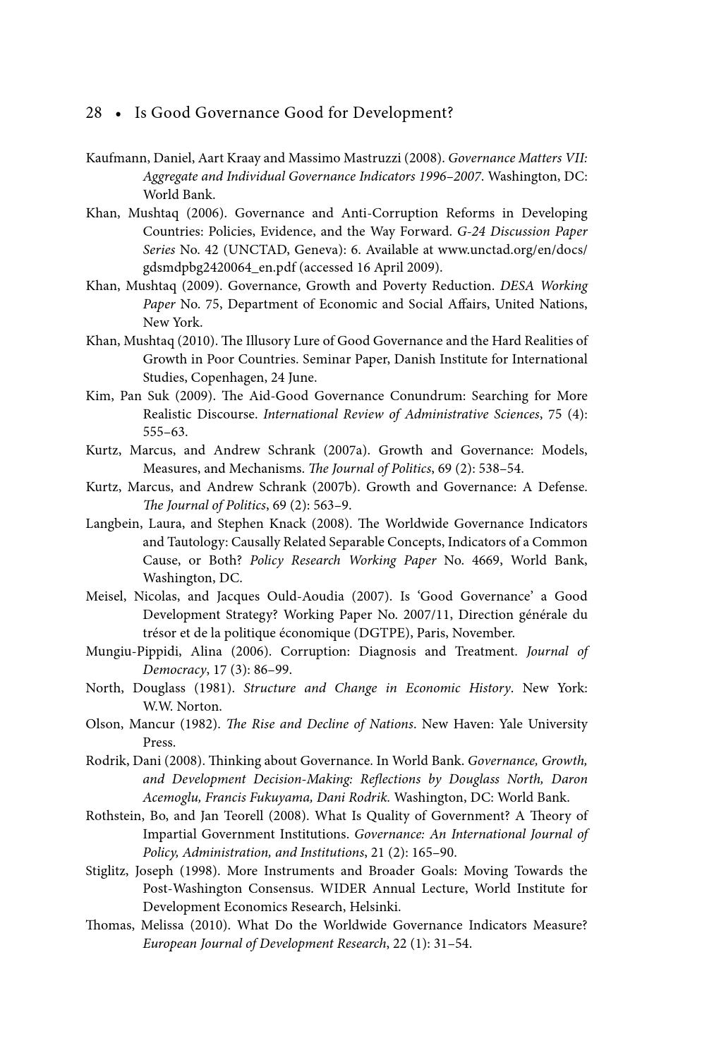 Is Good Governance Good for Development? by United Nations Publications ...