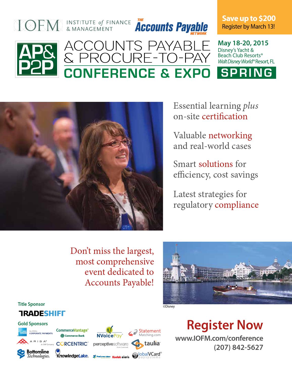 Accounts Payable & Procedure-to-Pay Conference & Expo Spring 2015 by ...