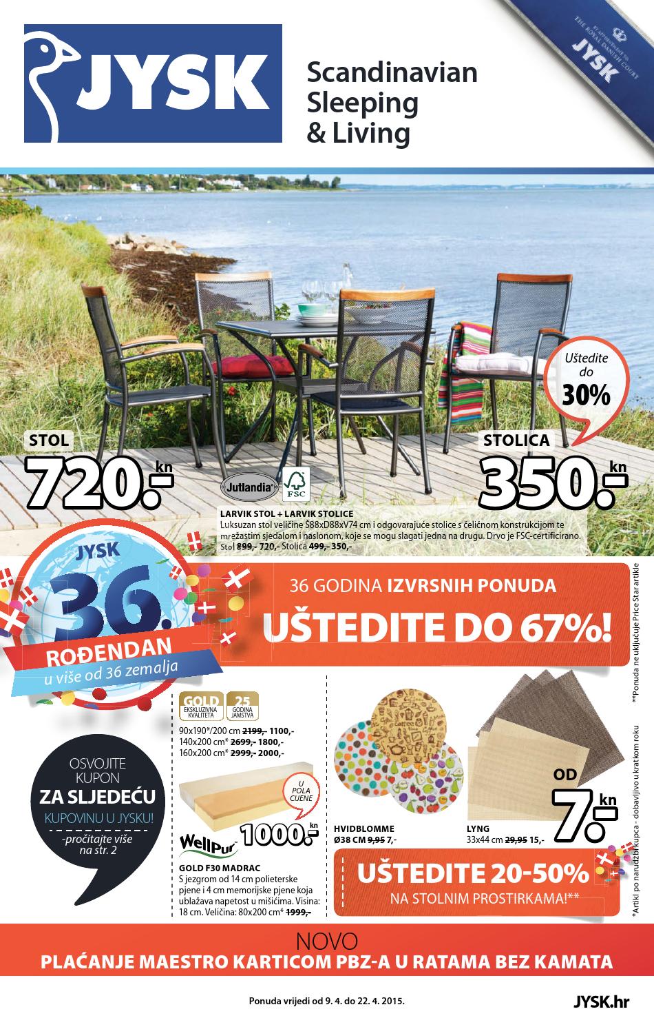 Jysk hr katalog akcija od 09 22 04 2015 by Catalog.hr - Issuu