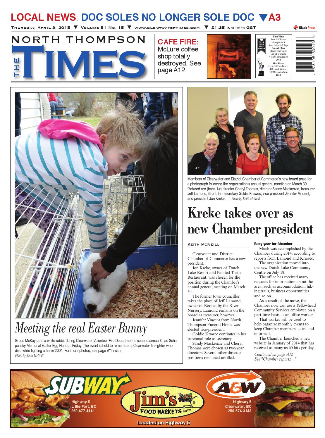 Clearwater Times, April 09, 2015 by Black Press Media Group - Issuu