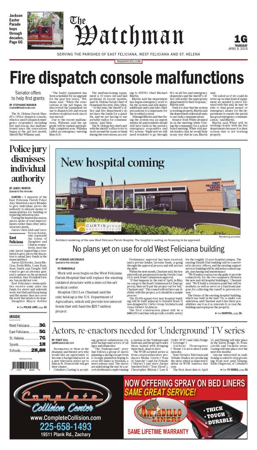 The Watchman 04-09-2015 by The Advocate - Issuu