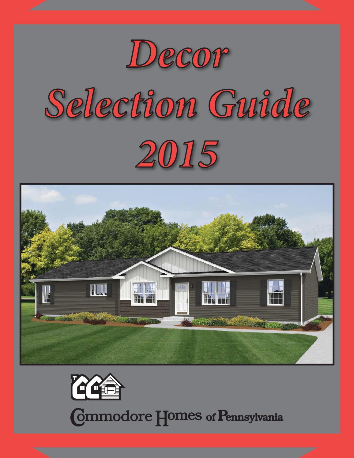 Commodore Homes of Pennsylvania Decor Selection 2015 by Commodore Homes ...