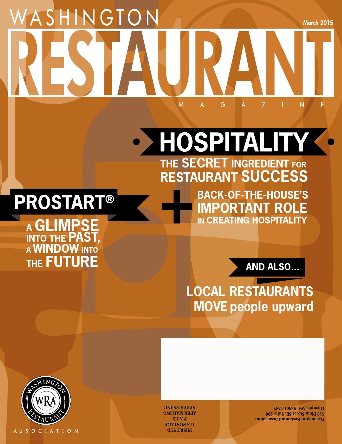 Washington Restaurant Magazine March 2015 by Washington Hospitality ...