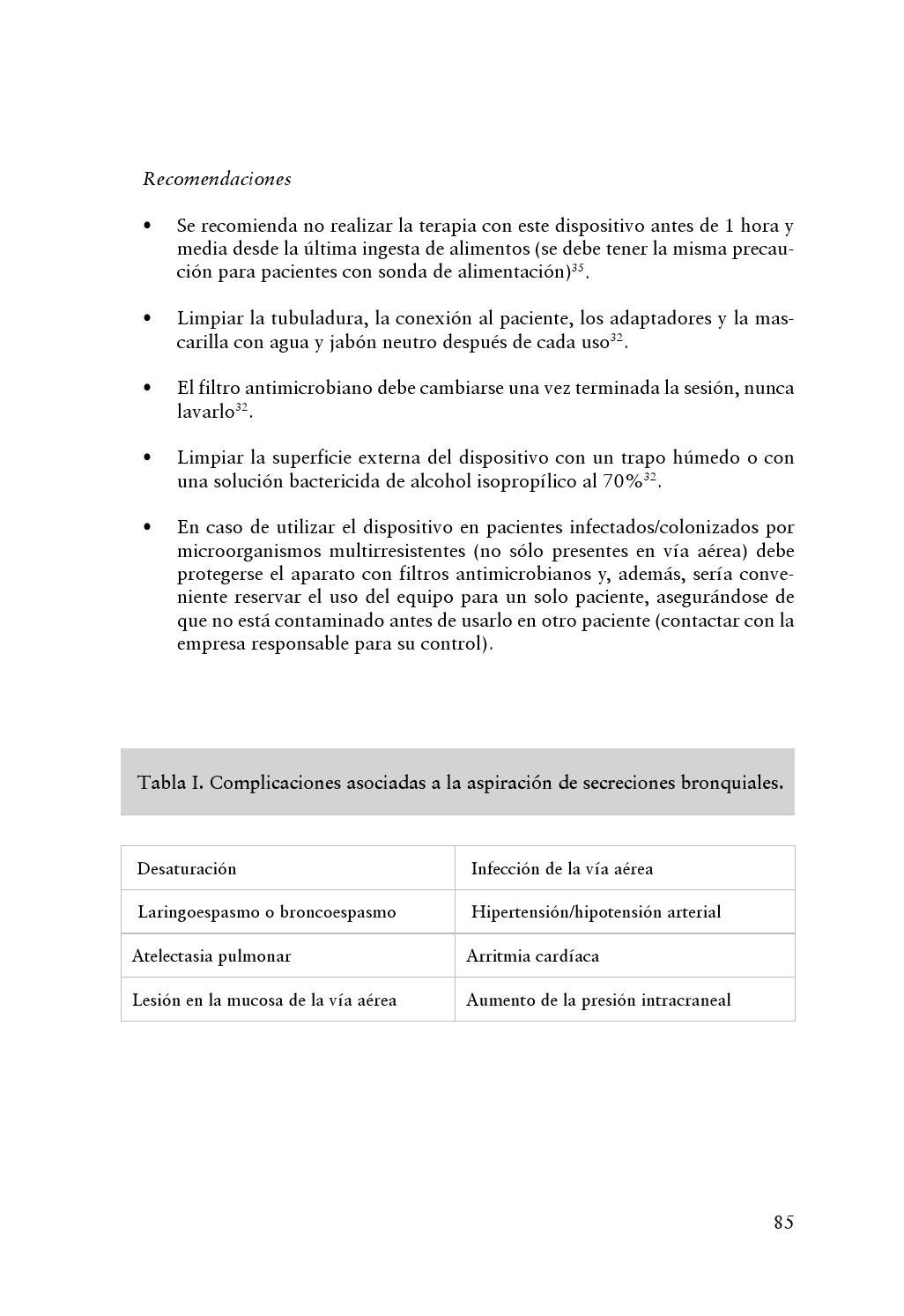 Manual SEPAR 27.Técnicas manuales e instrumentales para el drenaje de secreciones bronquiales en ...
