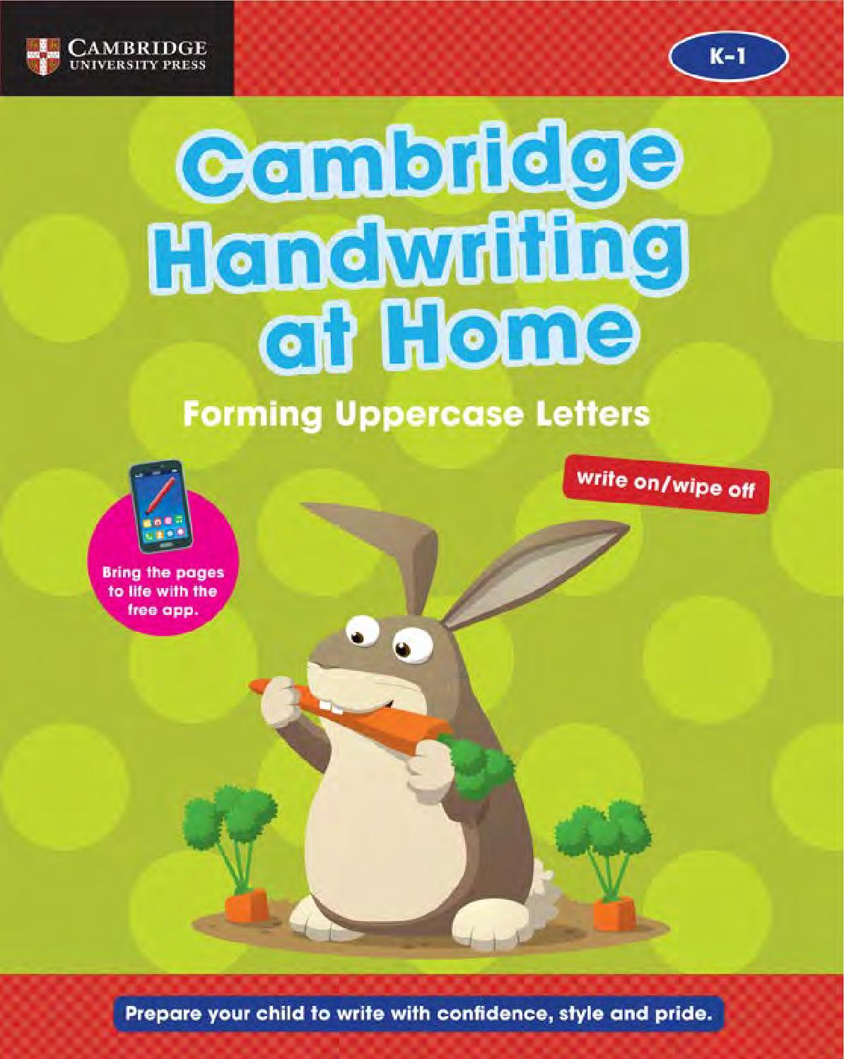 Preview Cambridge Handwriting at Home Forming Upper Case Letters by ...