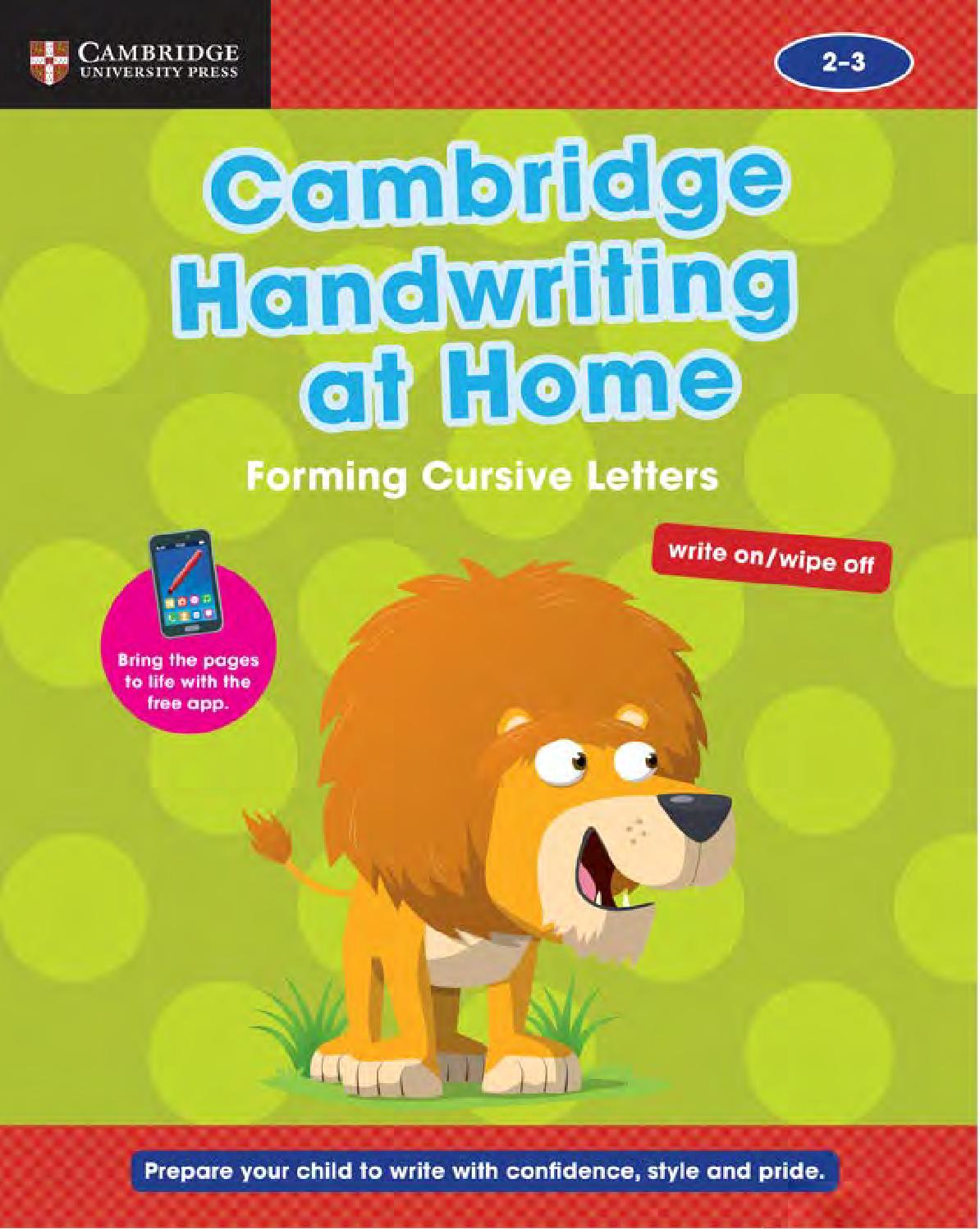 Preview Cambridge Handwriting at Home - Forming Cursive Letters by ...