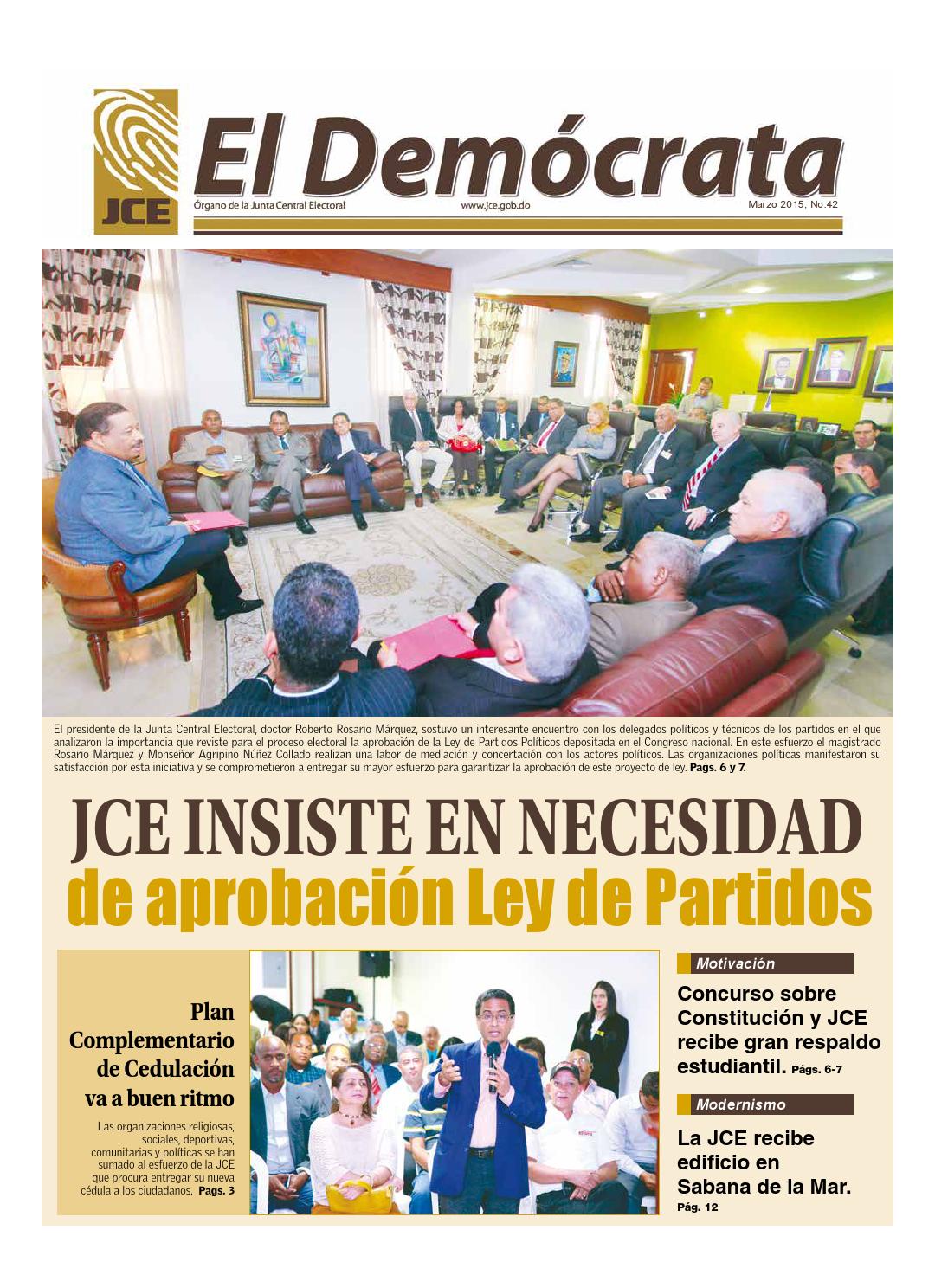 El Demócrata No. 42 by Junta Central Electoral (JCE) - Issuu