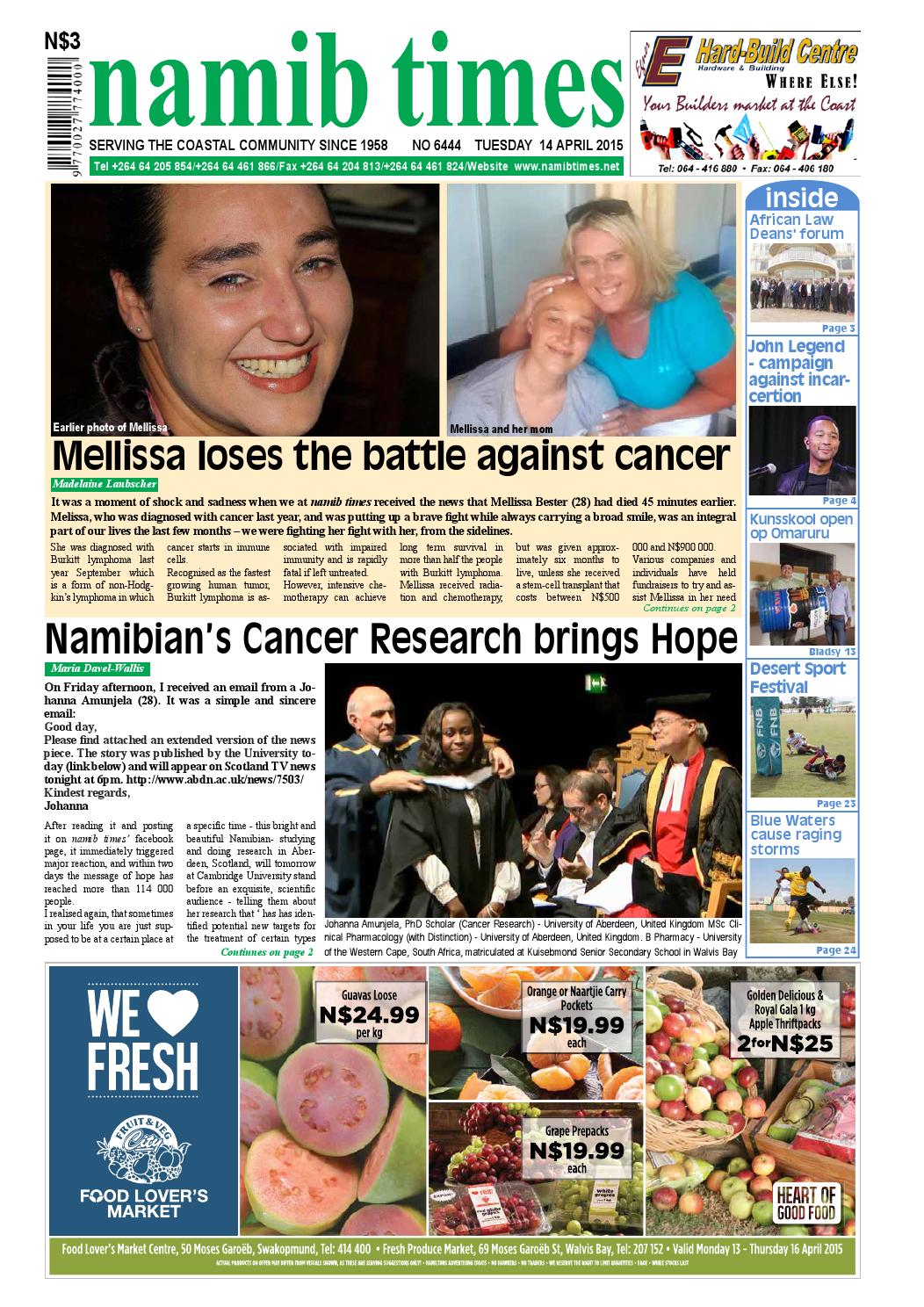 14 april namib times e edition by Namib Times Virtual - Issuu