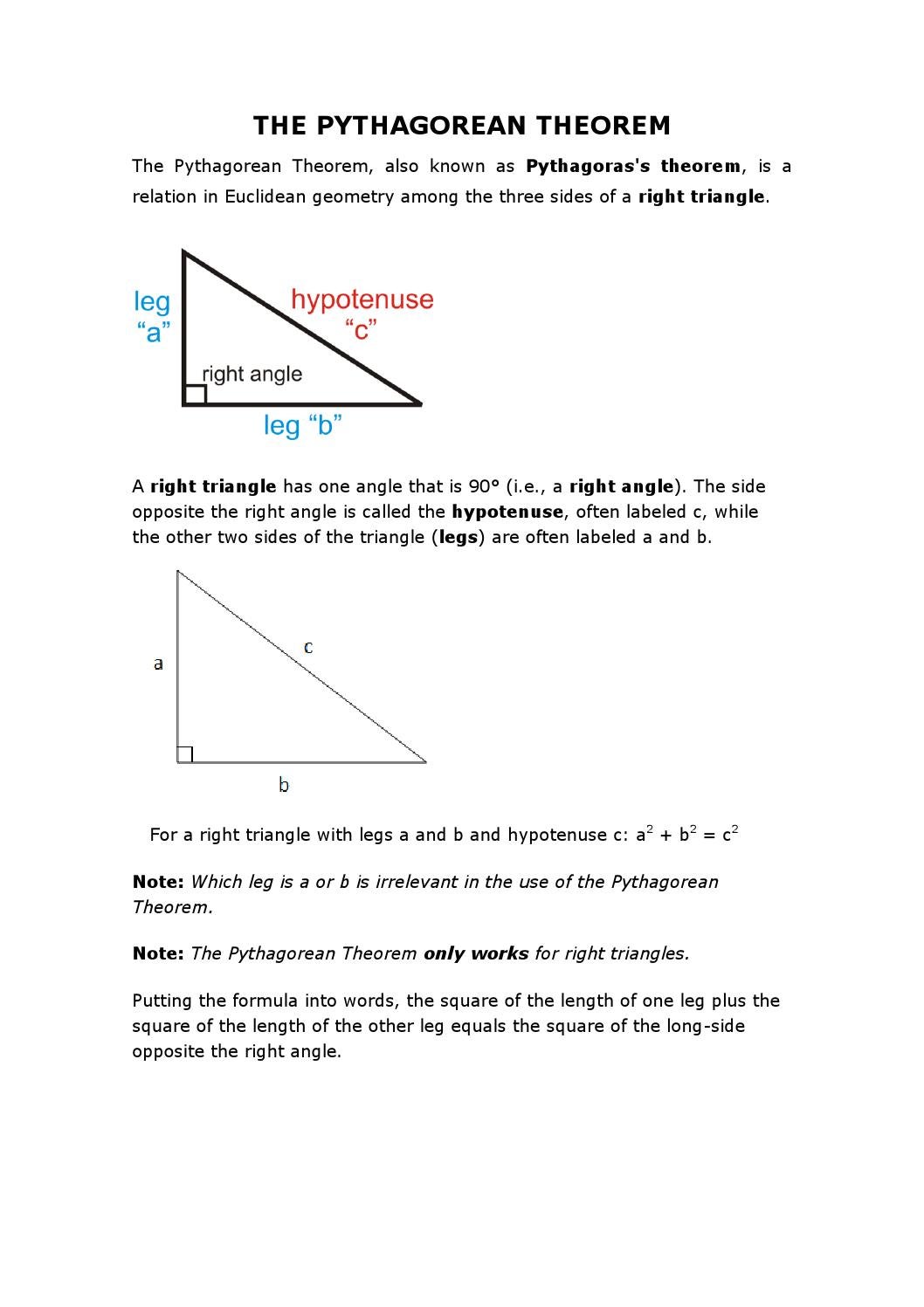 The pythagorean theorem by Eva Naval Subías - Issuu