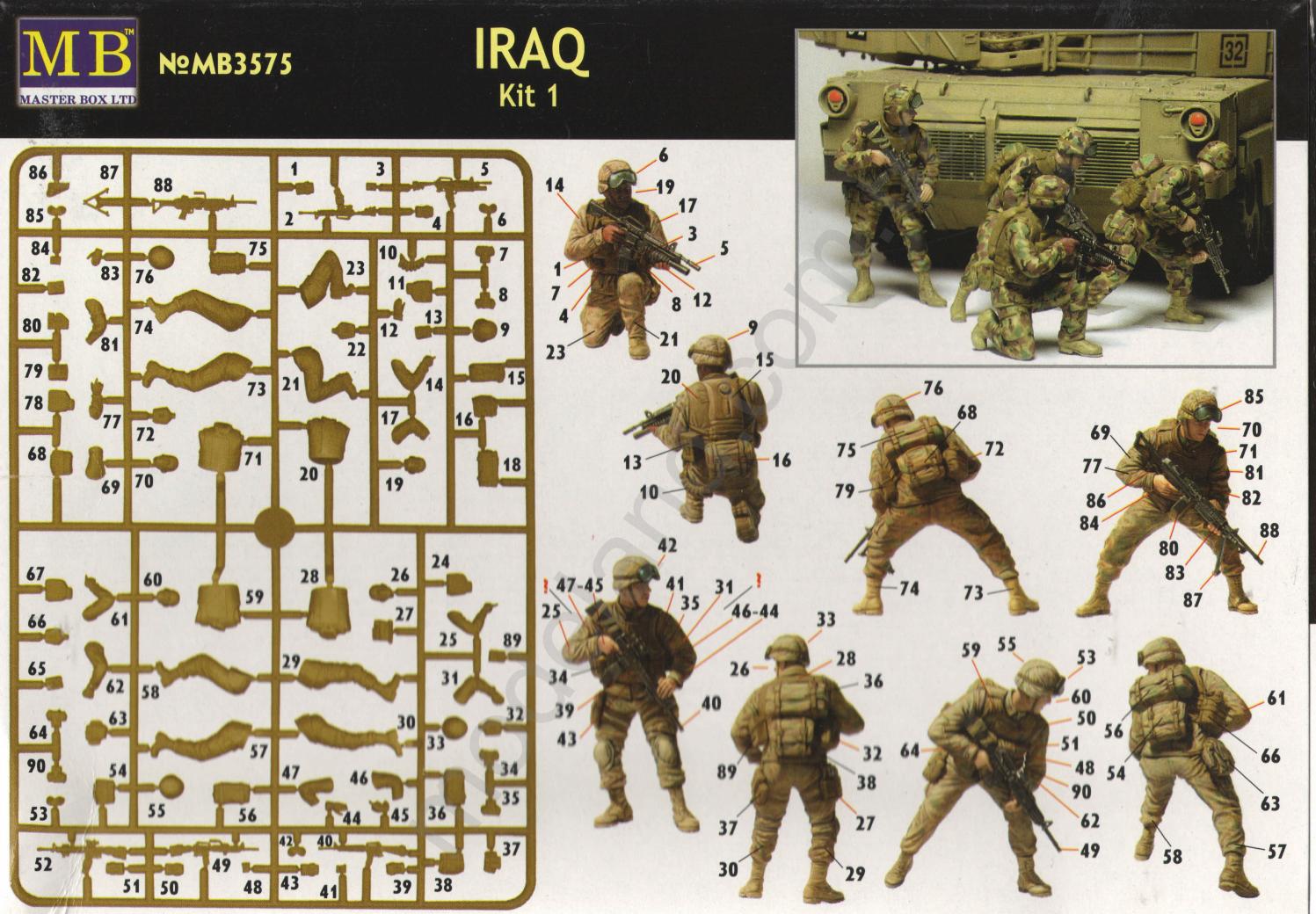 Master Box 3575 Американские морпехи, схема сборки by Modeland - Issuu
