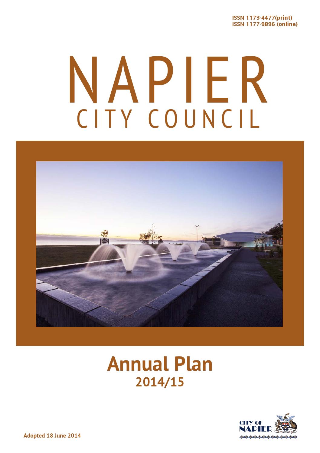 Napier City Council Annual Plan 2014/15 by Napier City Council - Issuu