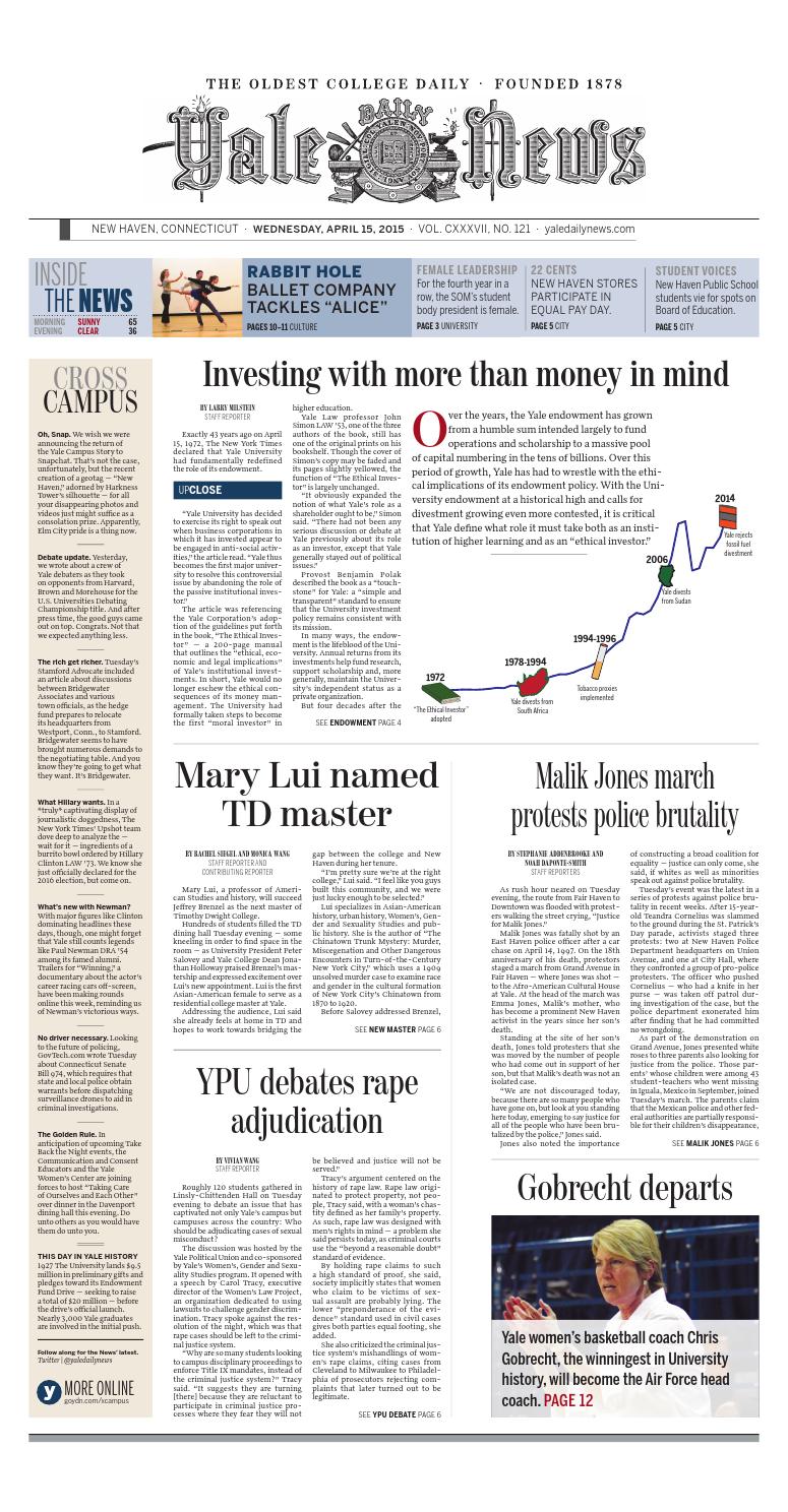 Today's Paper by Yale Daily News - Issuu