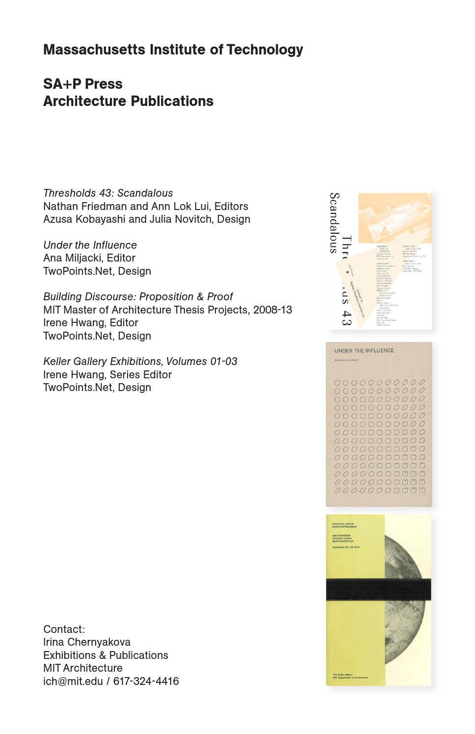 MIT SA+P Press by MIT Architecture - Issuu