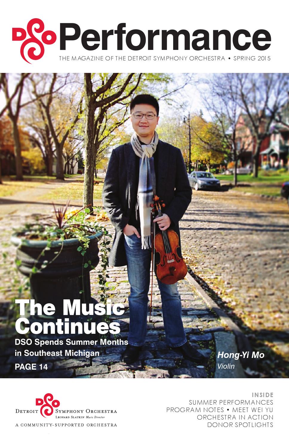 DSO Performance Magazine — Spring 2015 Issue No. 2 by Detroit Symphony ...