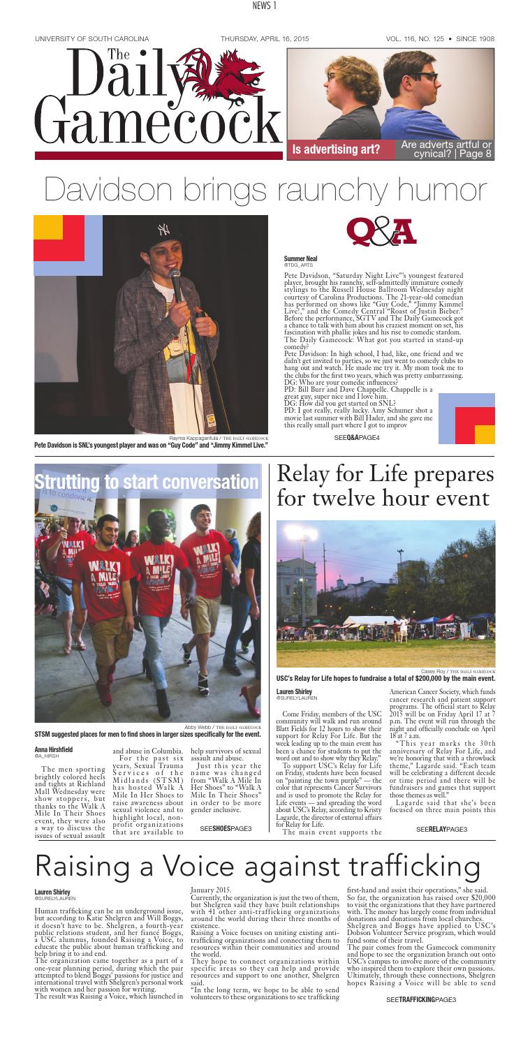 The Daily Gamecock 4/16/15 by Garnet Media Group - Issuu