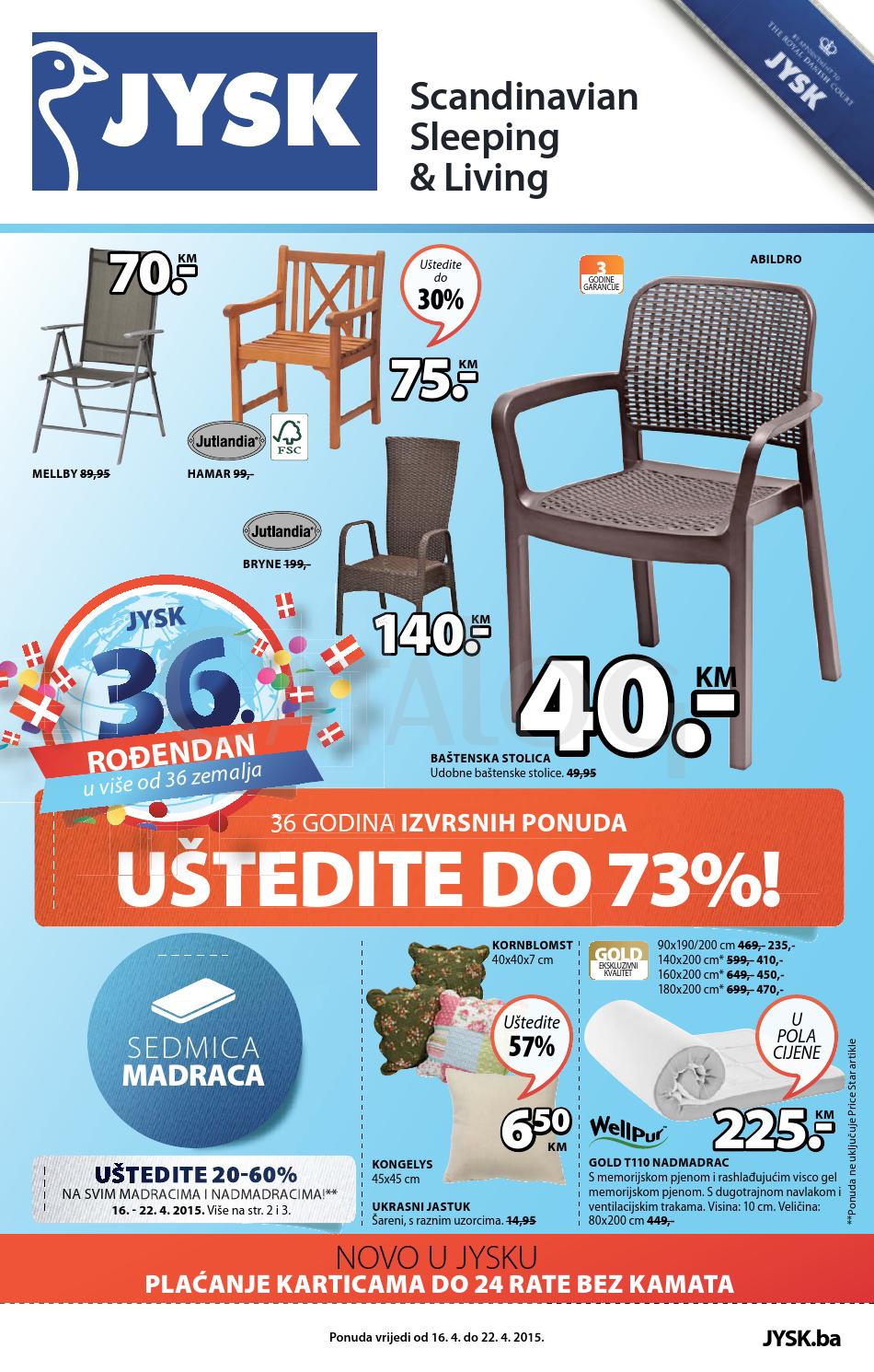 Jysk bih katalog akcija od 16 22 04 2015 by Catalog.hr - Issuu