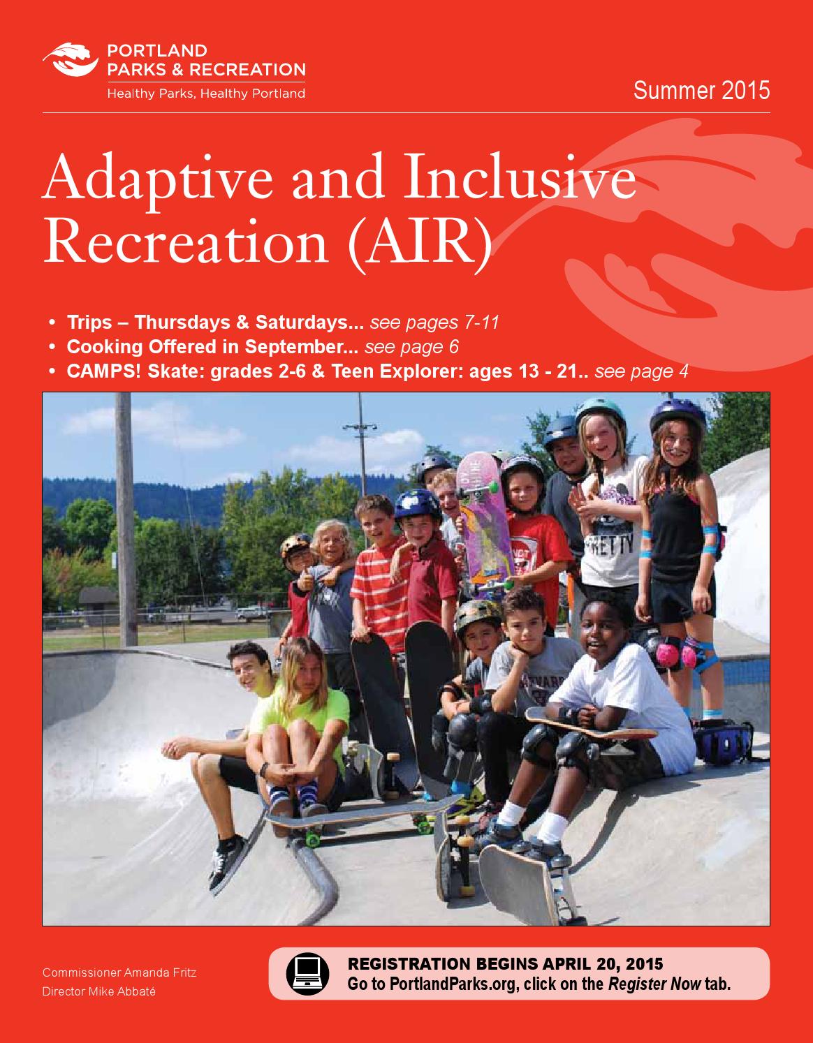 Adaptive and Inclusive Recreation (AIR) Summer activities 2015 by ...