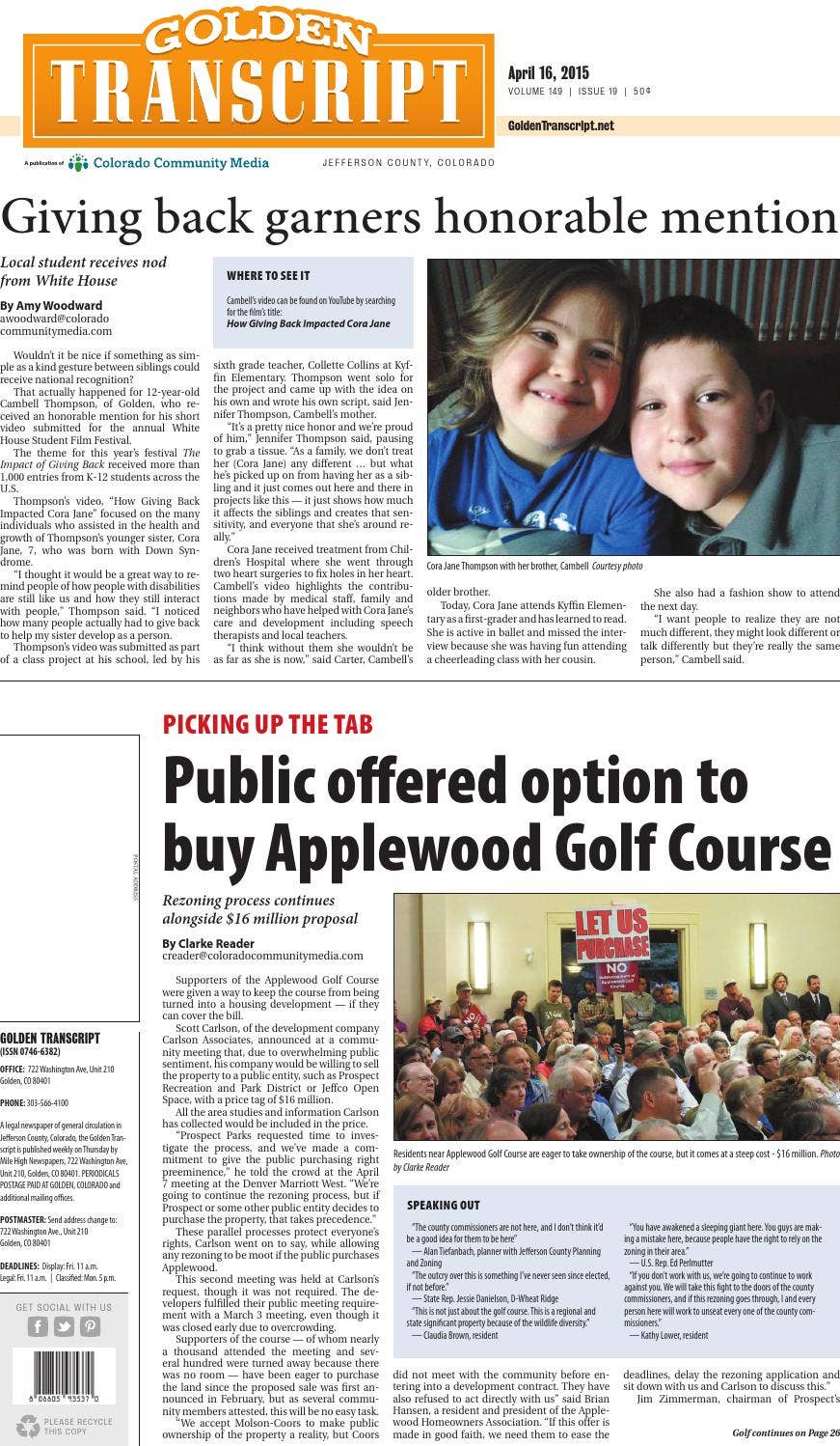 Golden Transcript 0416 by Colorado Community Media - Issuu
